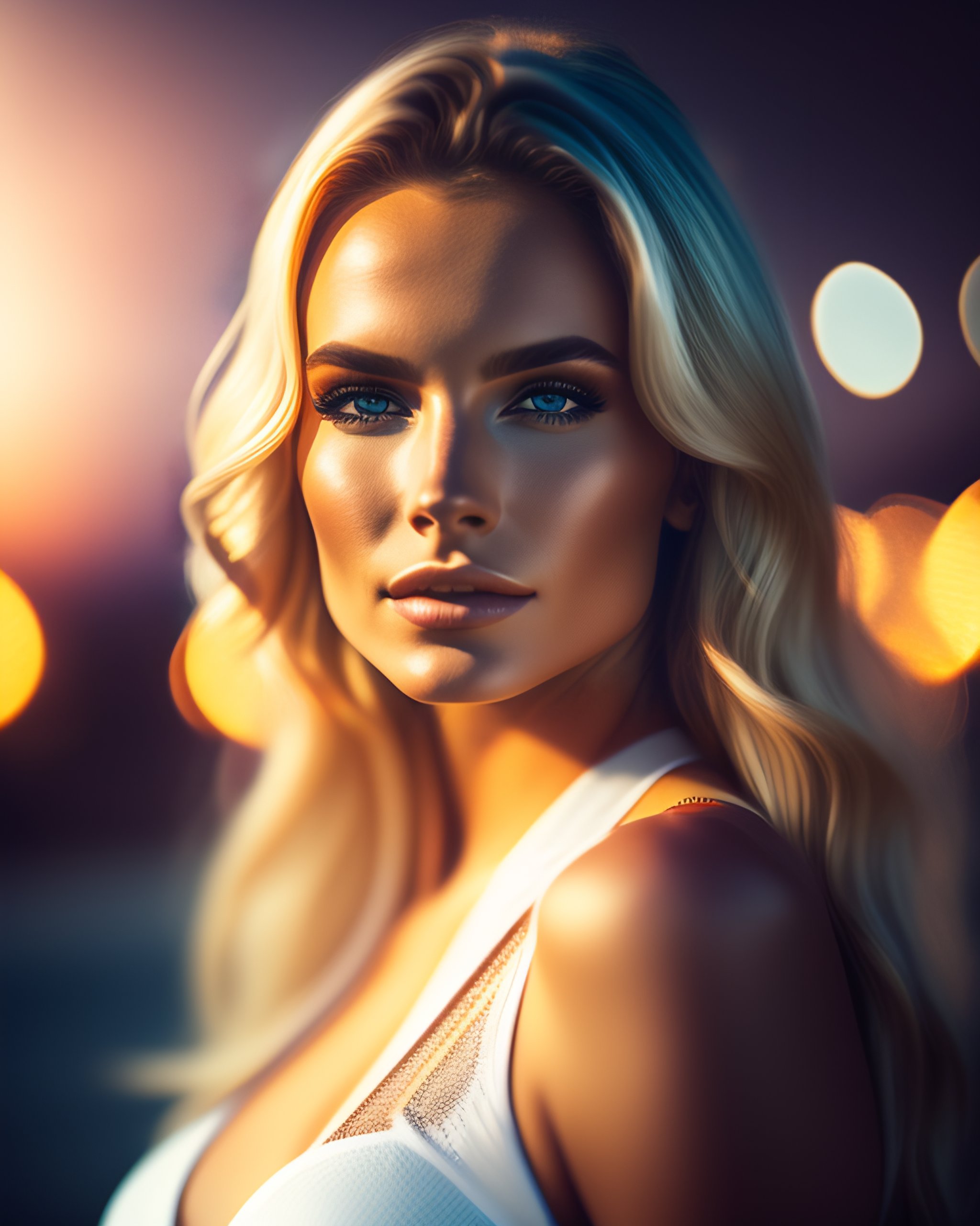 Lexica - Photo of a beatifull blond woman posing, the most beautiful ...