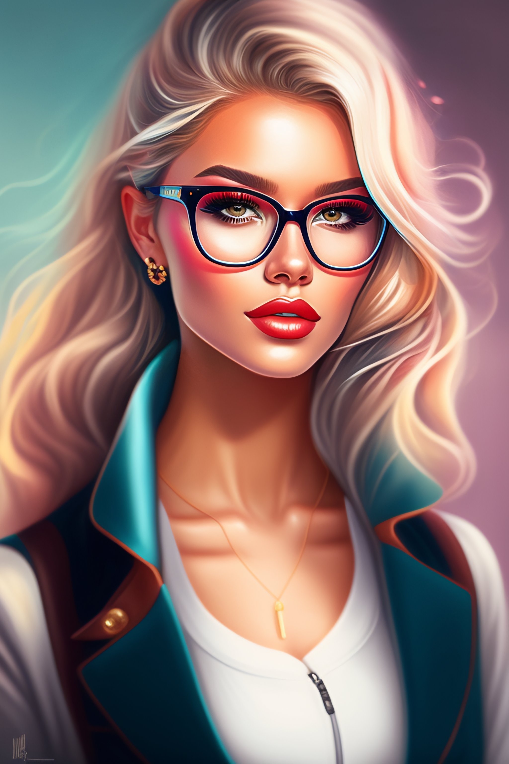 Lexica - Elegant girl in urban outfit, cute fine face, rounded eyes ...