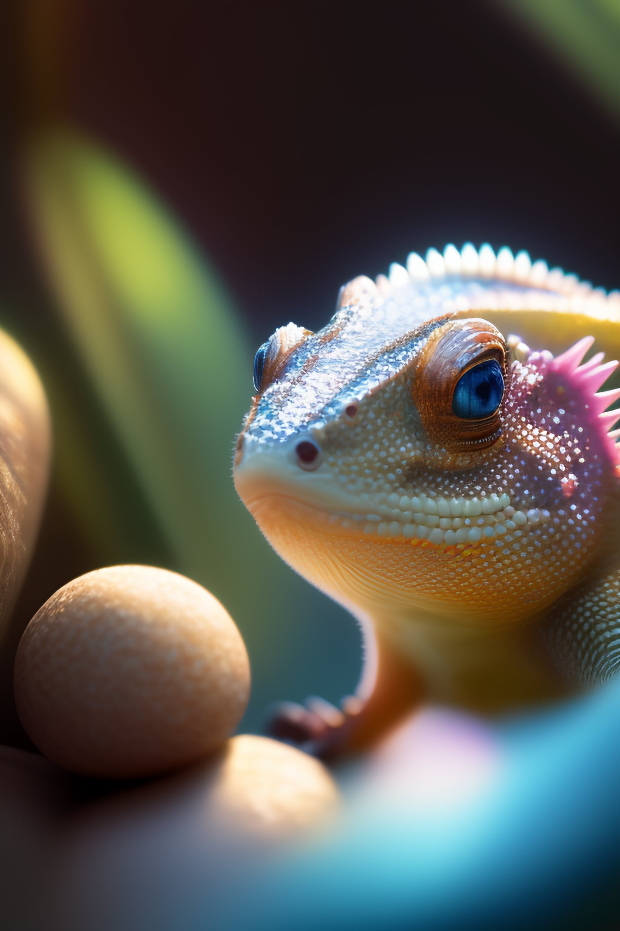 Lexica - Ultra hd! realistic, chrome, cute gecko, pastel, dreamy ...