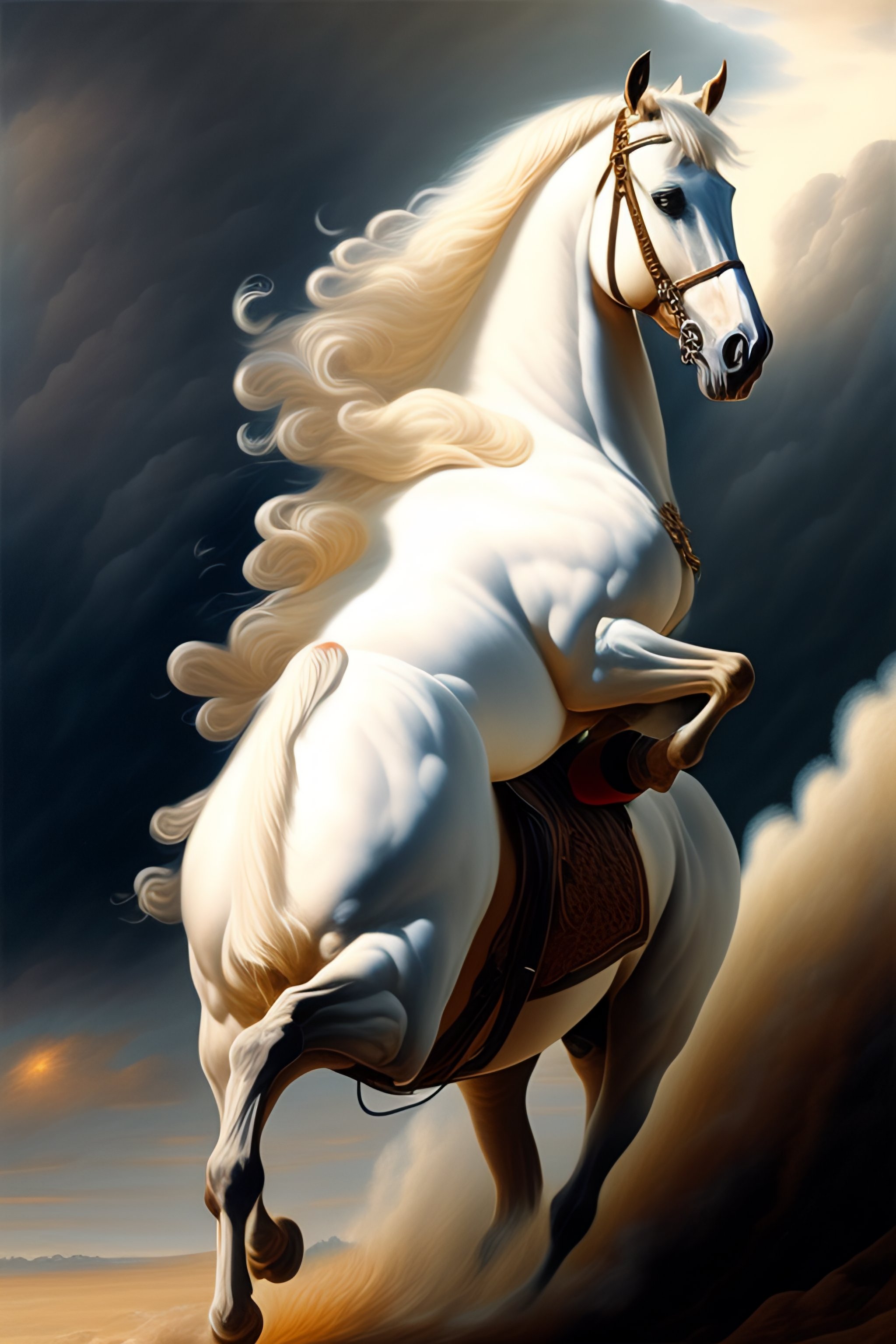 Lexica - Death riding a white horse by agostino arrivabene