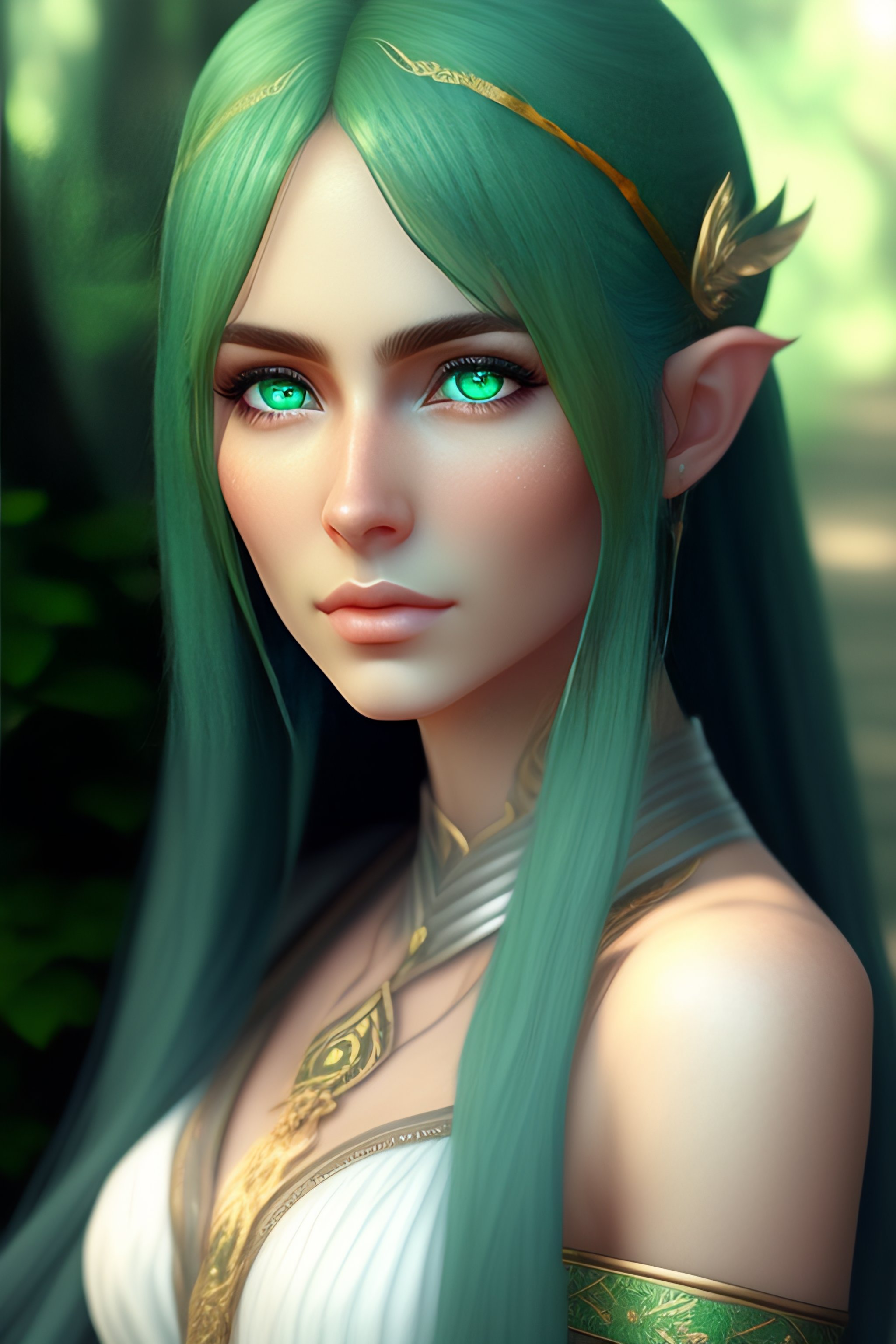 Blue Haired Elf Girl