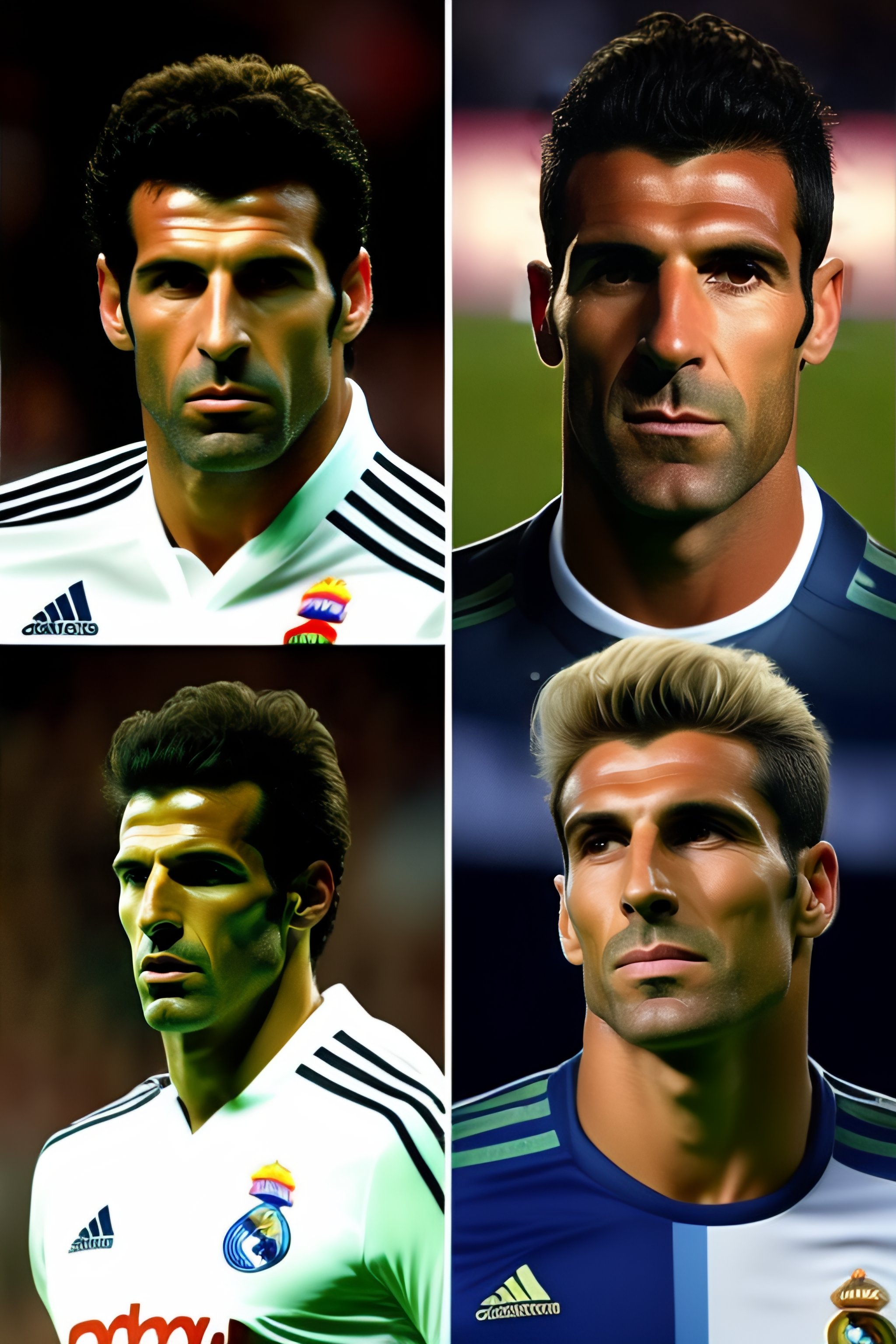 Lexica - Luis figo dressed as real madrid player hanged