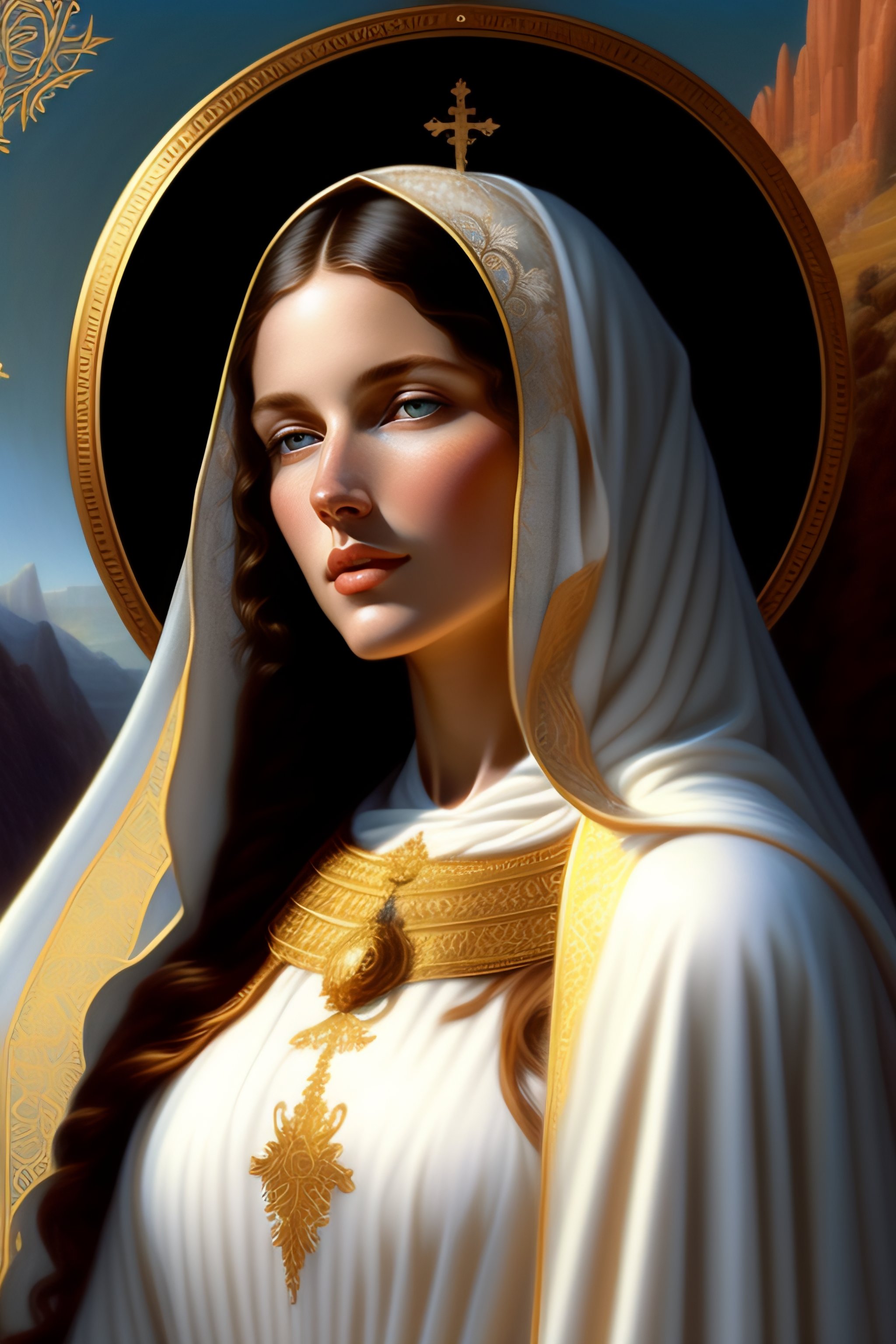 Lexica - Virgin mary of perpetual succor full body with beautiful lace ...