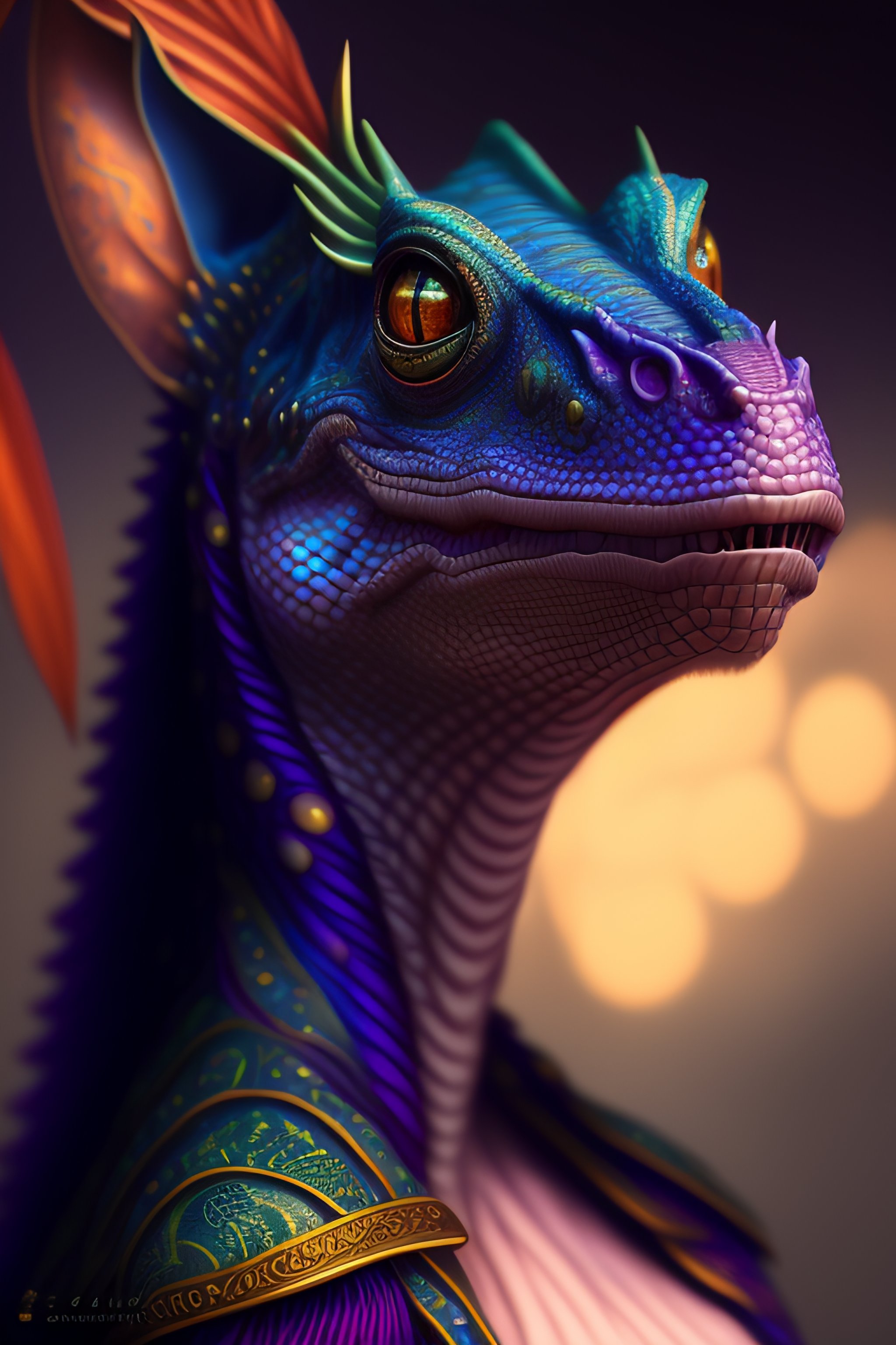 Lexica - Lizardfolk concept art portrait by Casey Weldon, Olga Kvasha ...