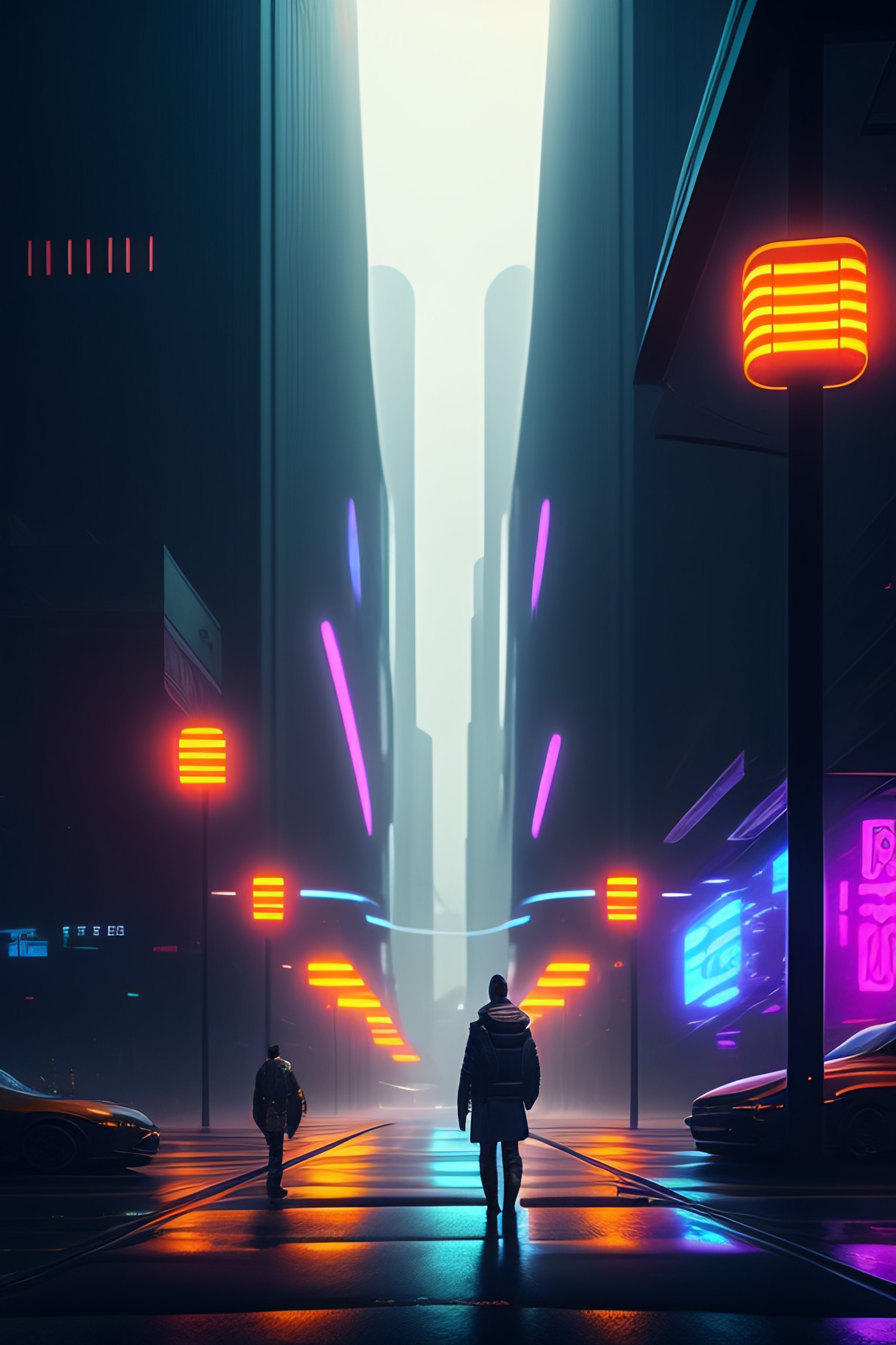 Lexica - Poor street lane cyberpunk