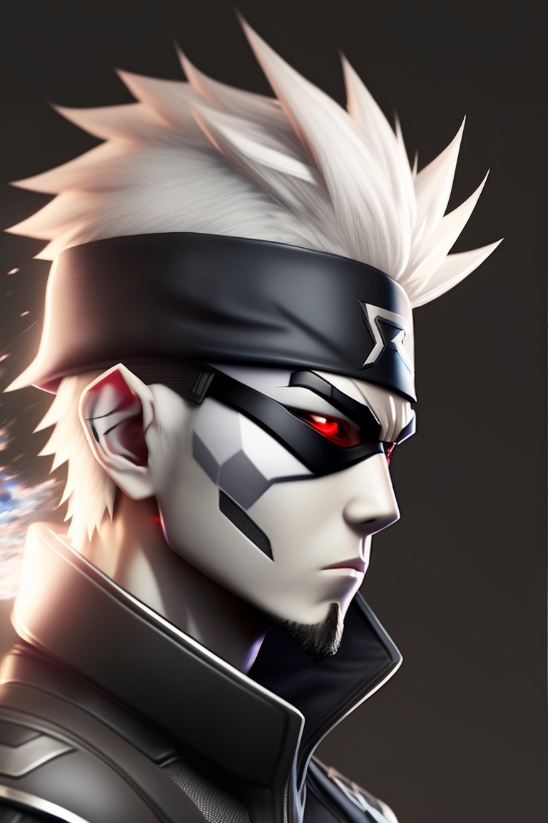 Lexica - Super hero, anime, black and white, kakashi from naruto, ultra ...