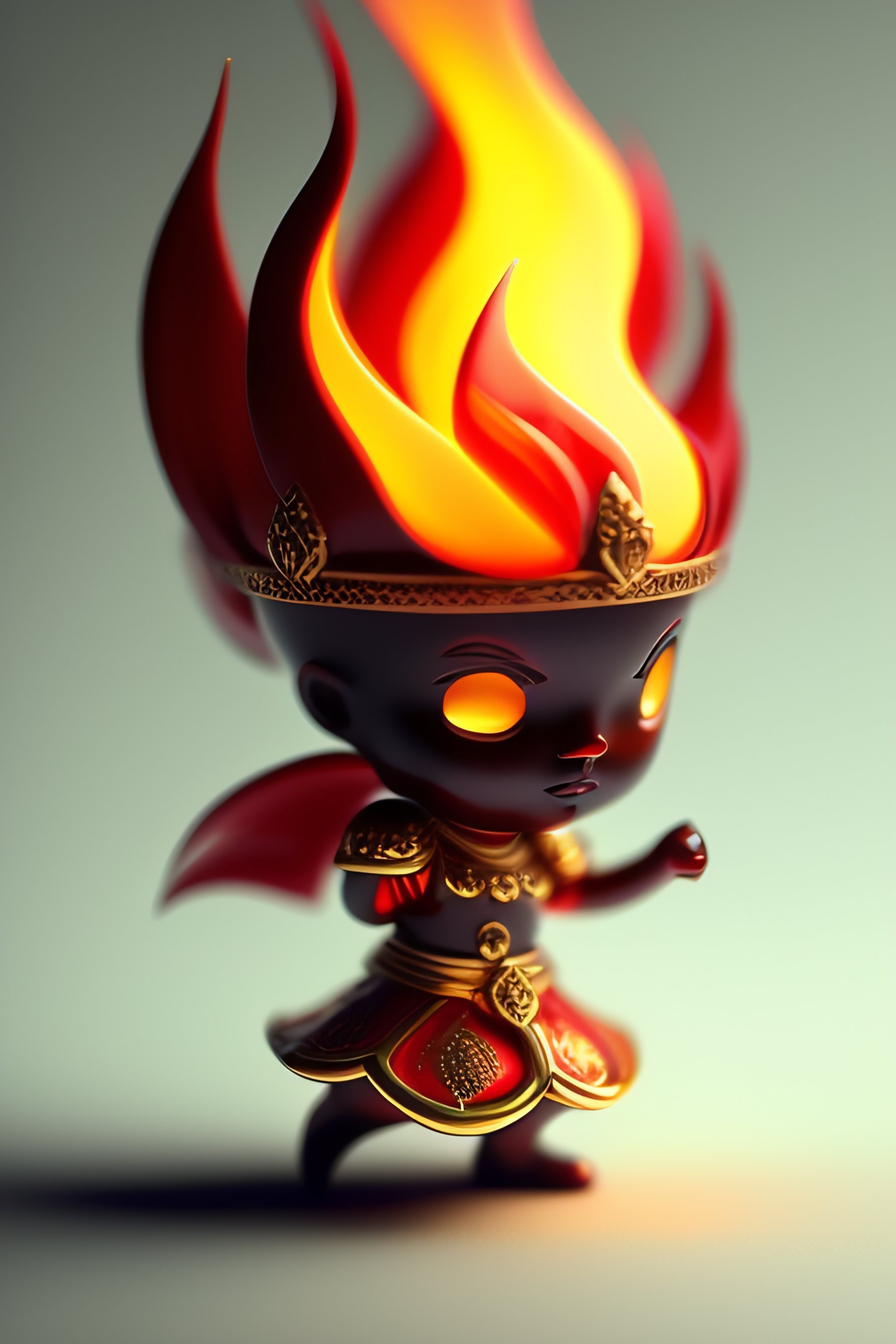 Lexica - Tiny fire dancer, trending on artstationk, art by leonardo da ...