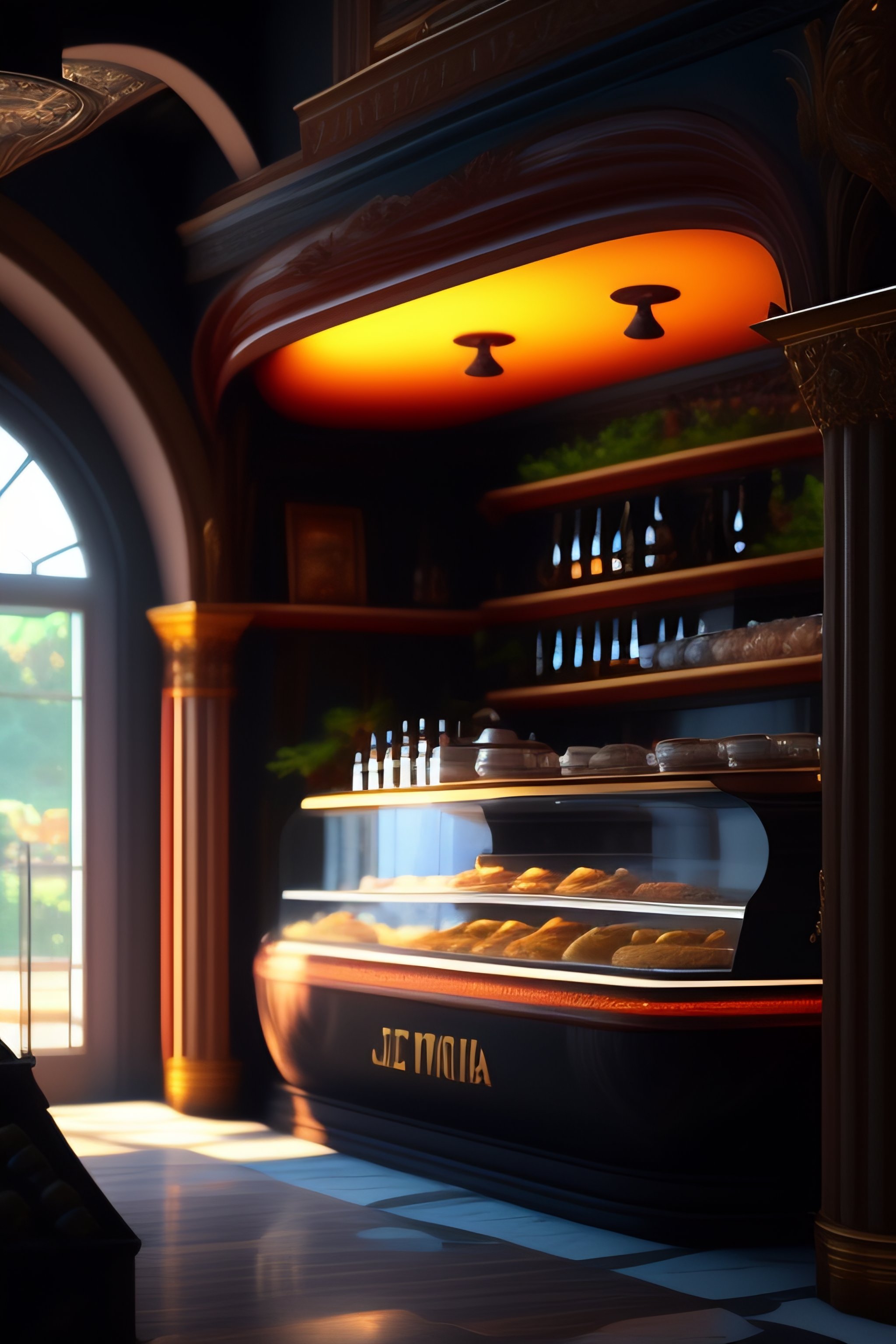 Lexica - Amazing cafe shop lost in the middle of nowhere mysterious ...