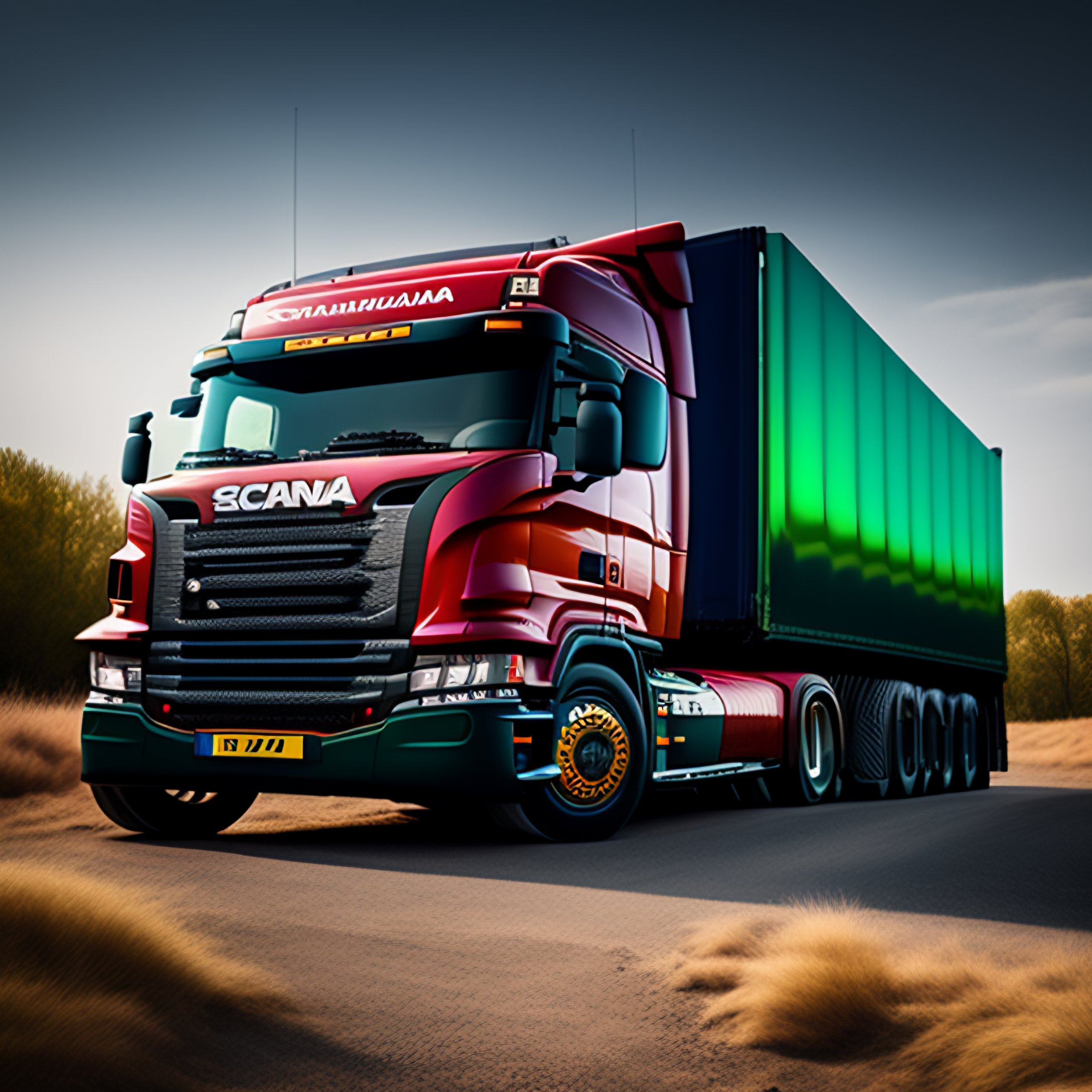 Lexica - Scania R770,shiny colors,photorealsitic,3d