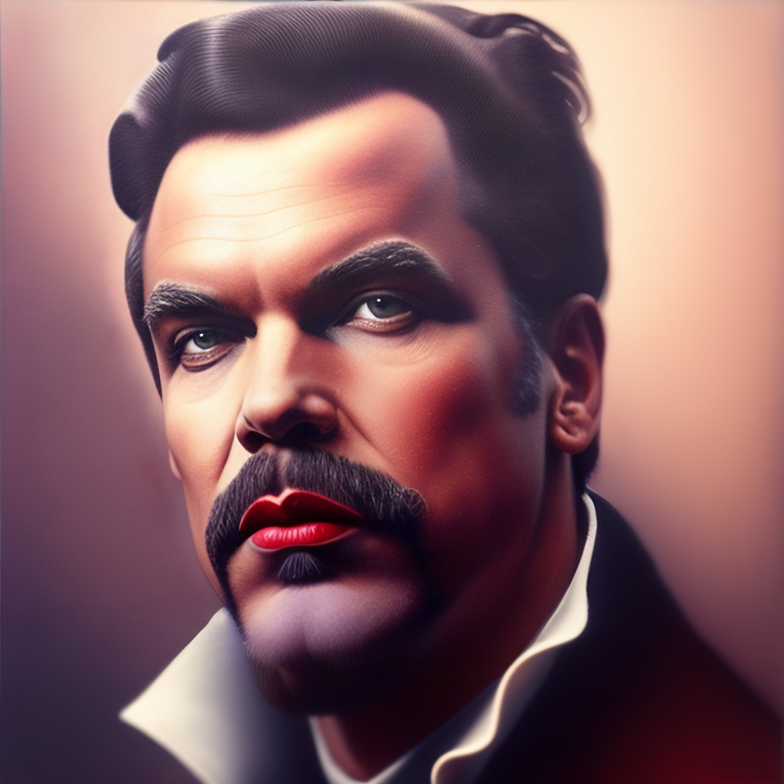 Lexica - Drawing of Vladimir Lenin in Kiss makeup