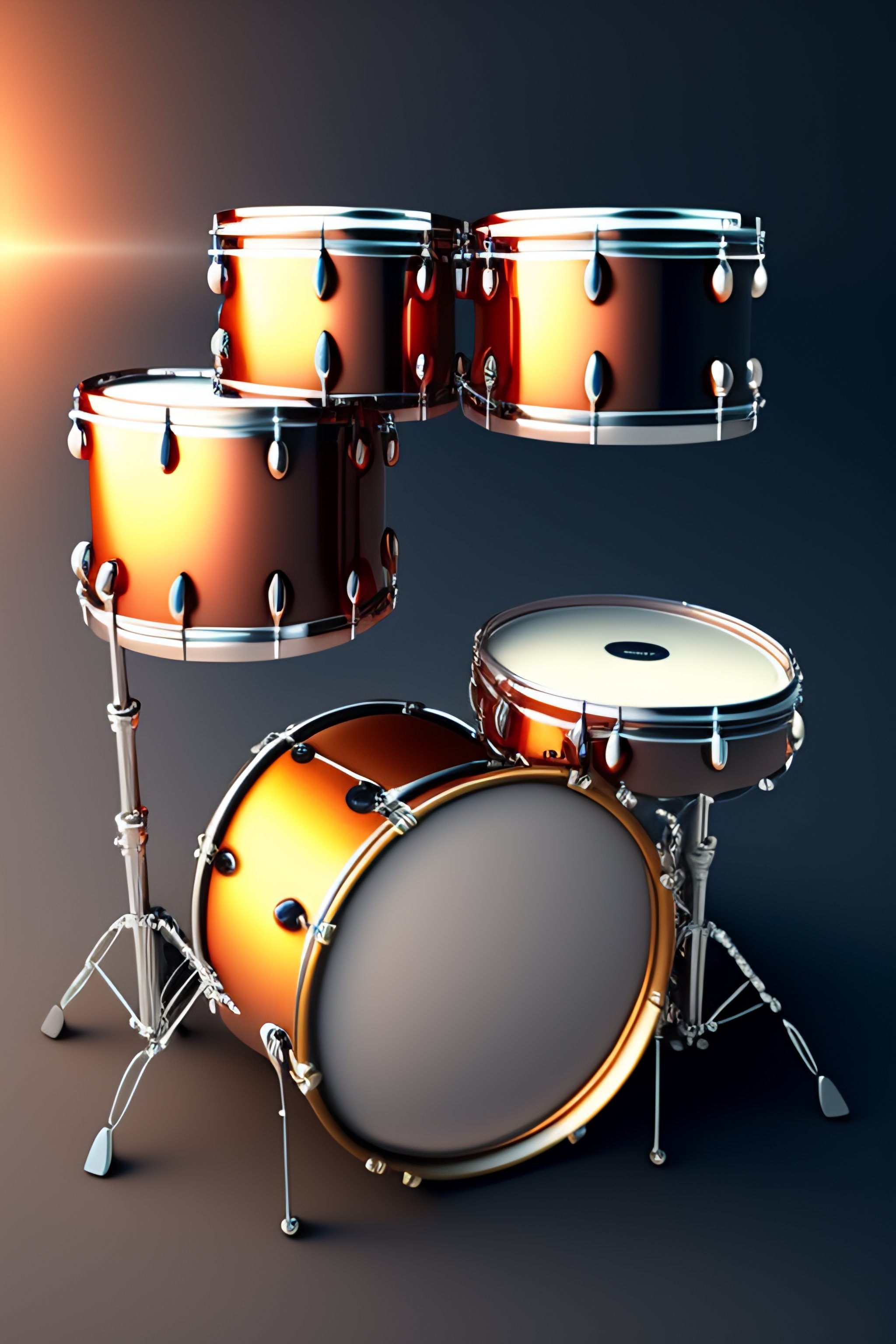 Drum Set Wallpaper 3d