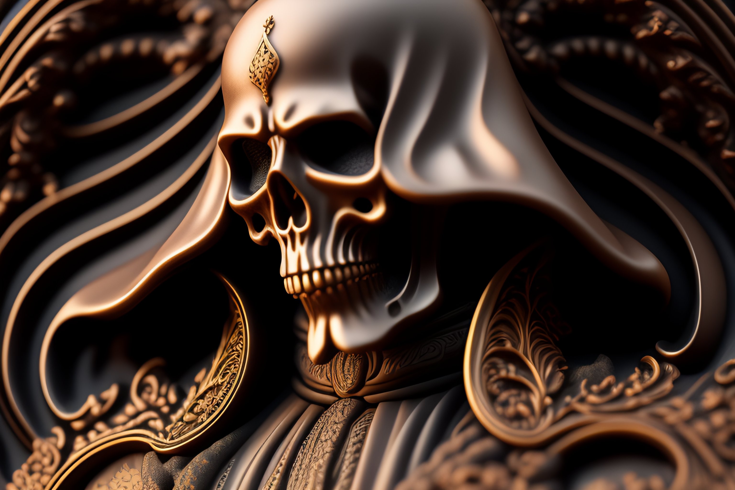 Lexica - Grim reaper, intricate baroque style, by richard corben and ...