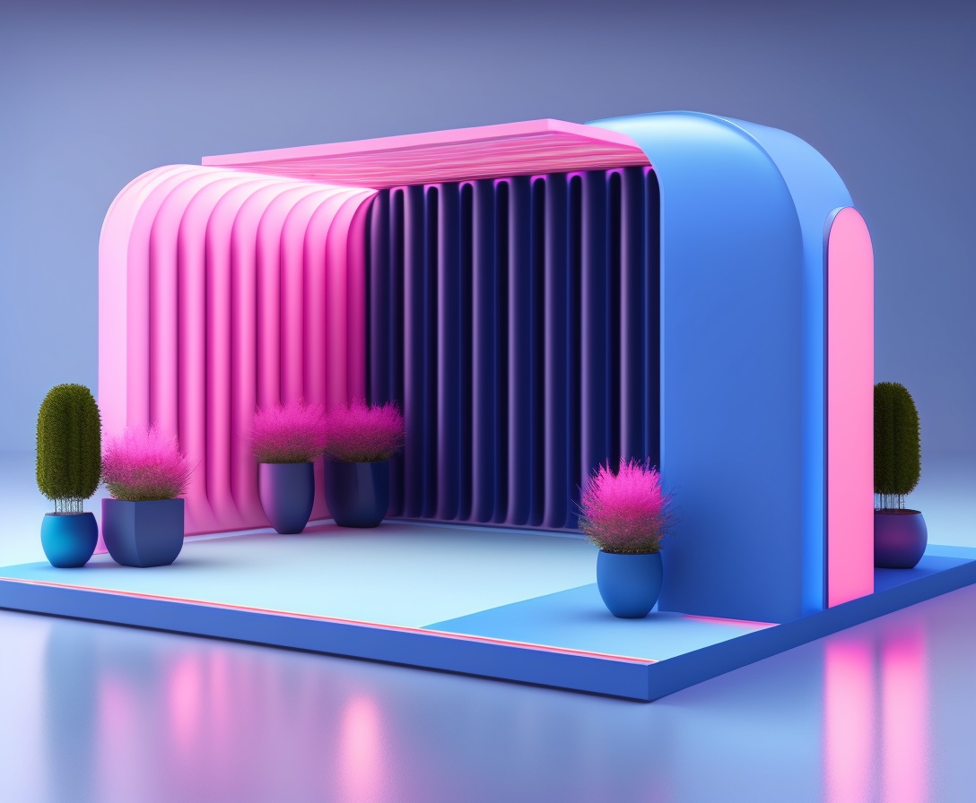 Lexica - Big exhibition stand for autograph session with a fenced-off ...