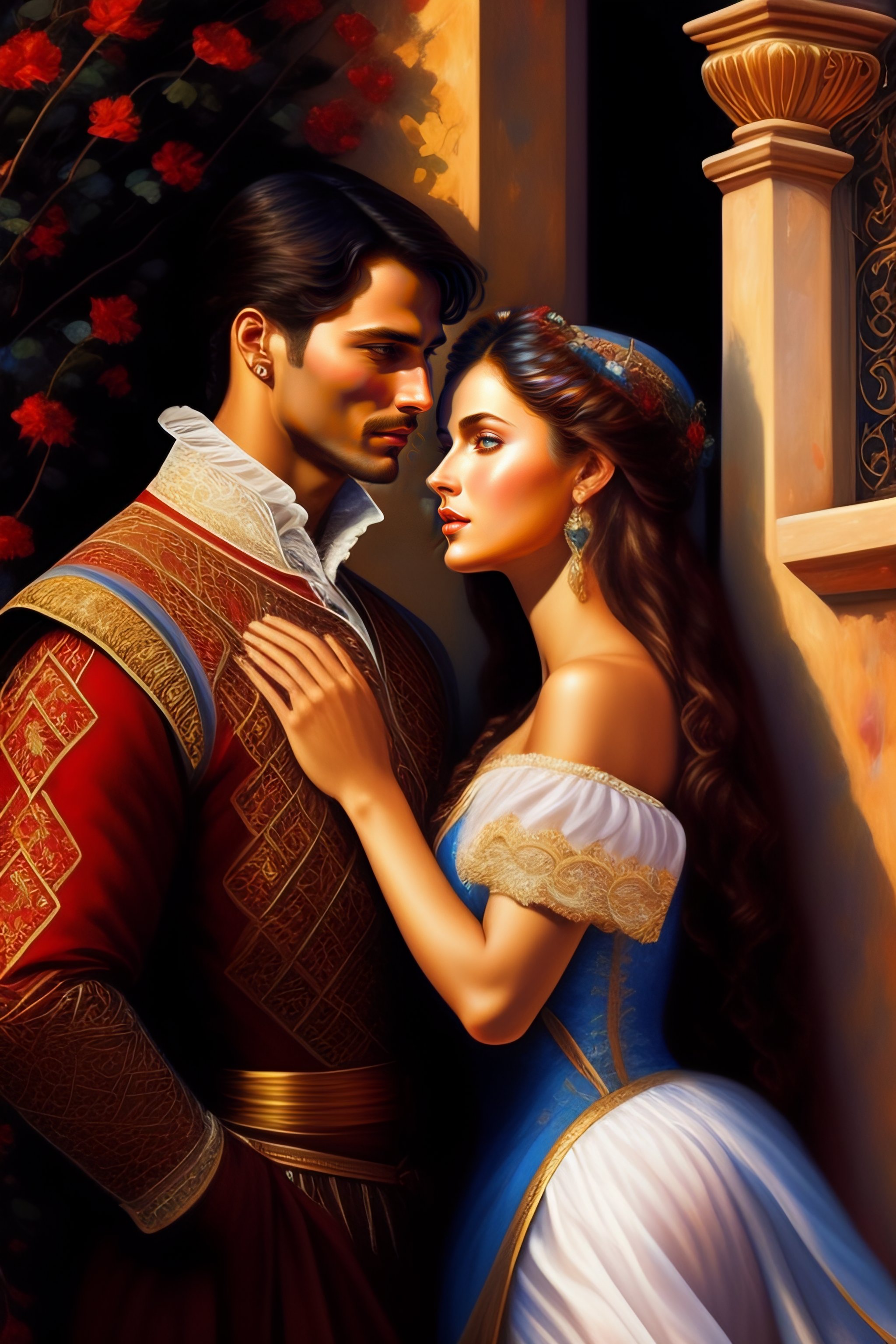 Lexica - Highly detailed painting of shakespeare's romeo and juliet in ...