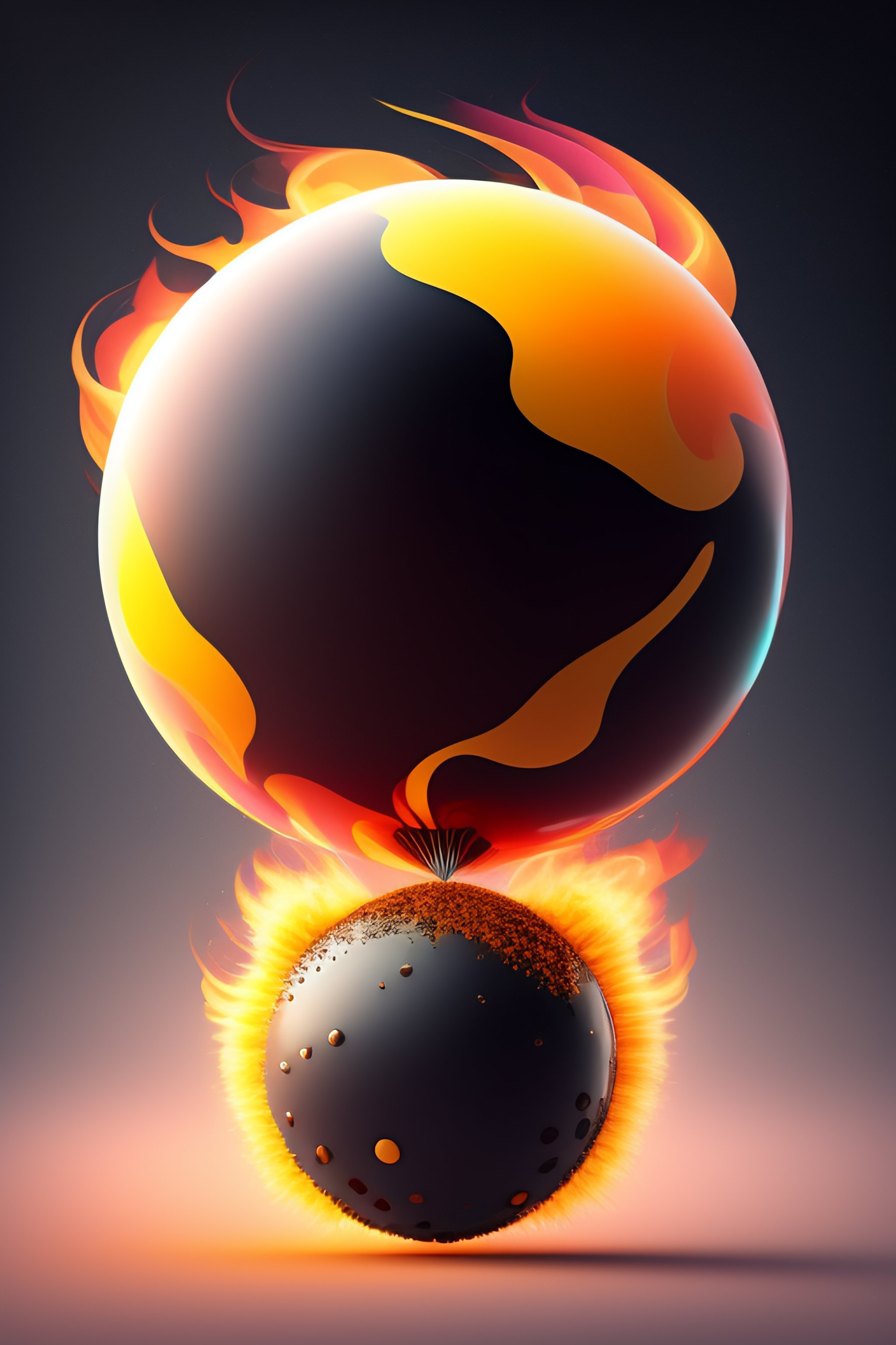 Lexica - A cartoon bomb design with a stylized explosion