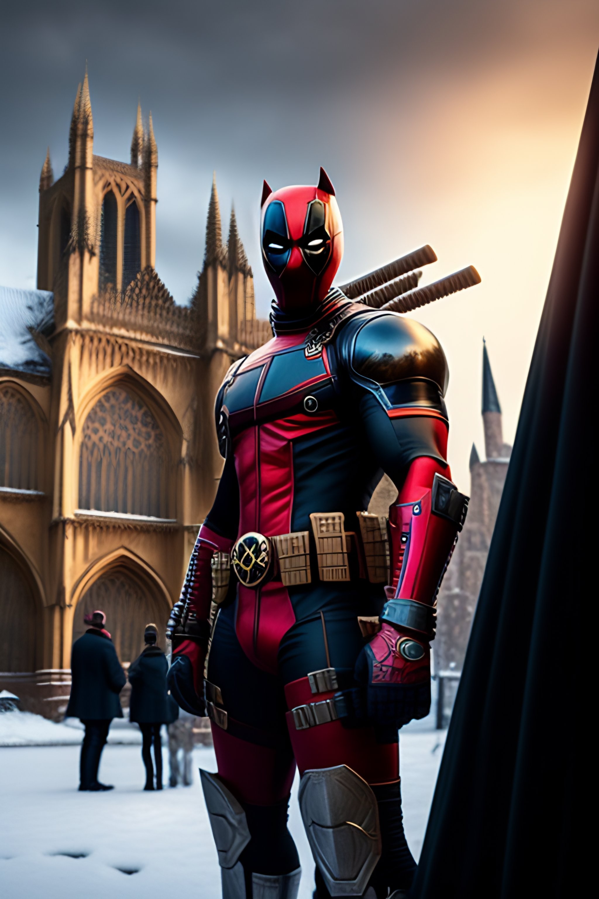 Lexica - Picture of a steampunk deadpool set infront of lincoln ...