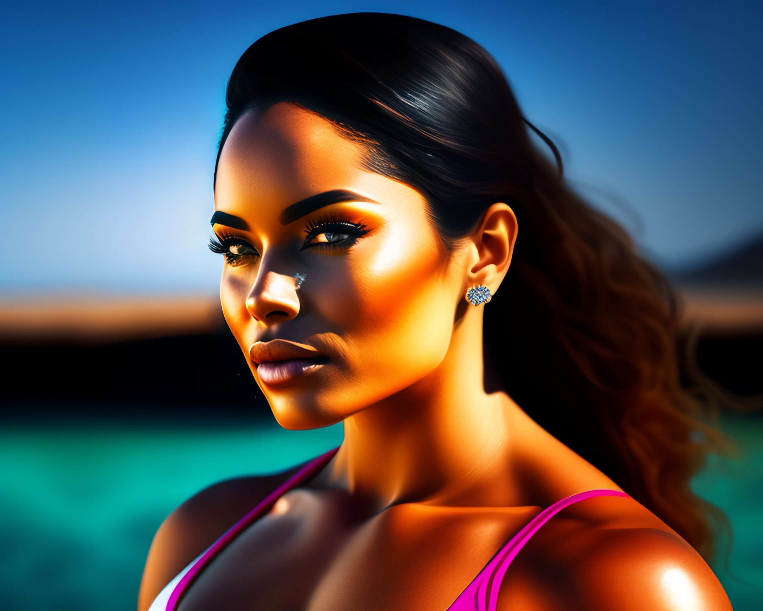 Lexica A Women In Bikini