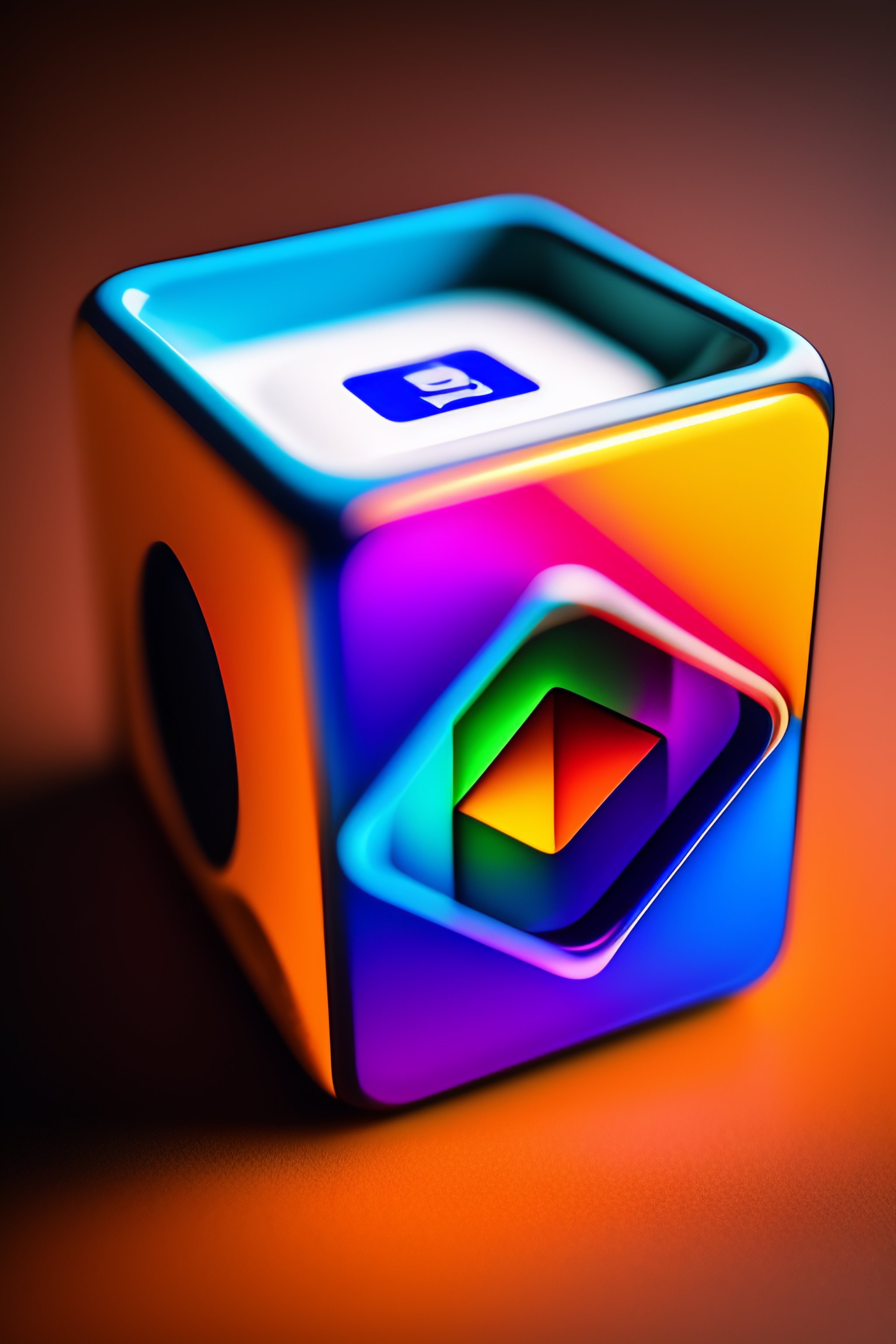 Lexica - A cuboidal box with Instagram logo