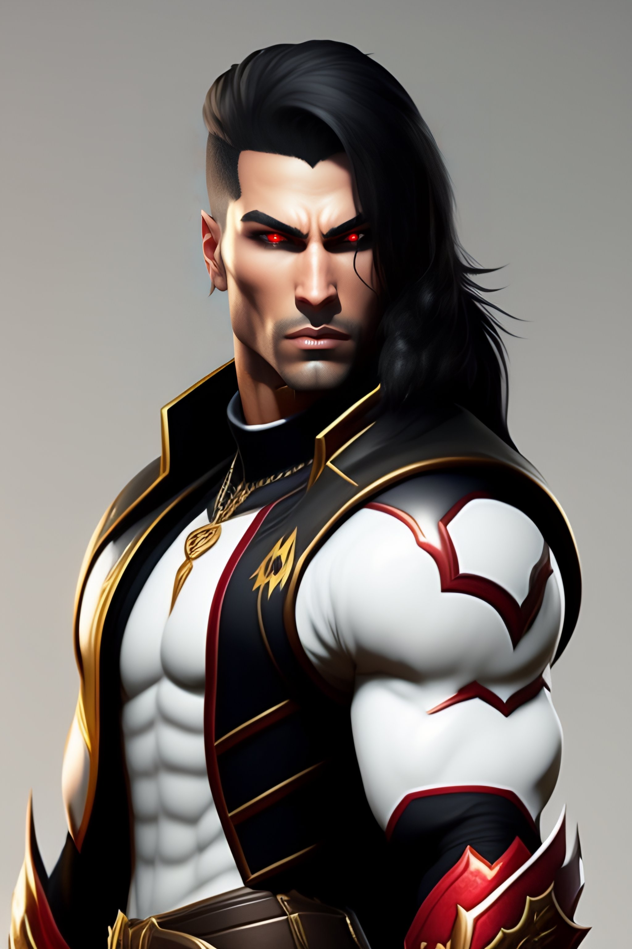 Lexica - Full body portrait of a male human rogue like with blodshoot ...