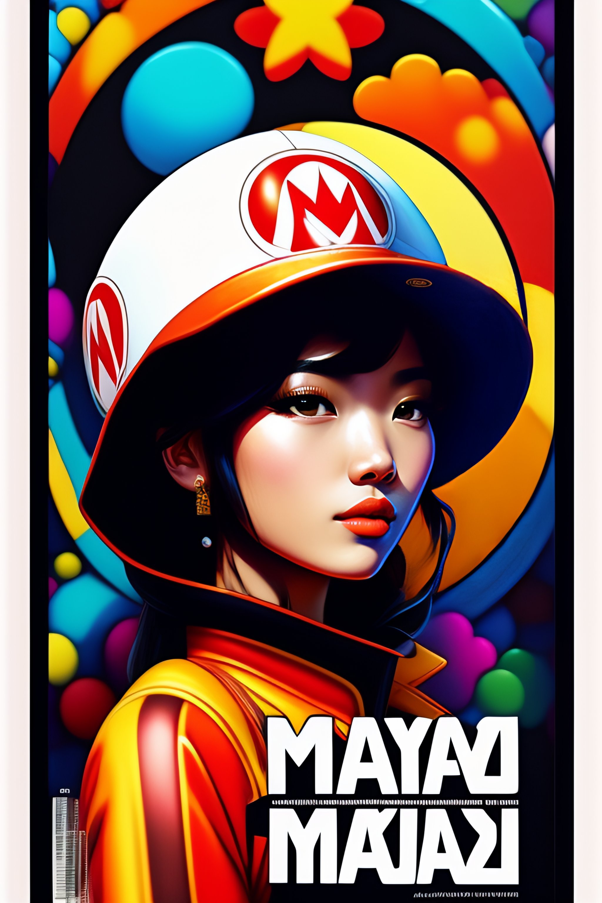 Lexica - Magazine cover poster, upper portrait of super mario bros ...