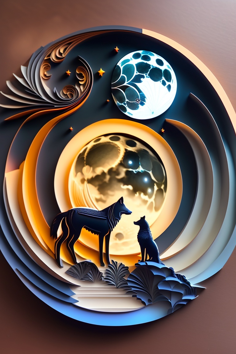 Lexica - Multi layered and multi dimensional fractal paper cut craft ...