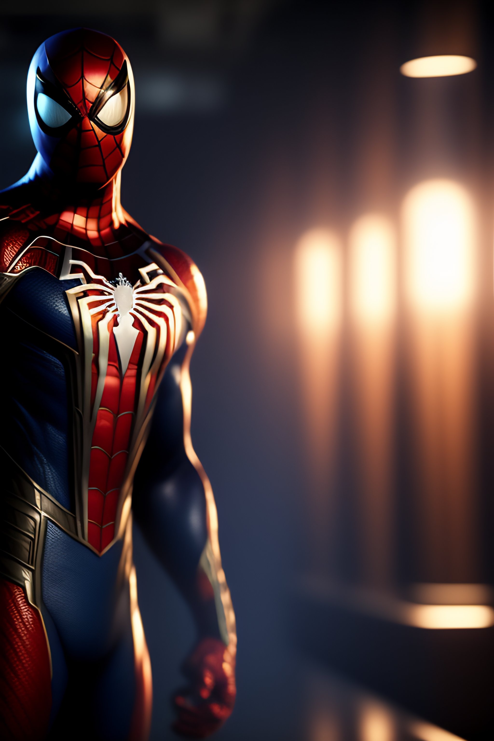 Lexica - Spider-man medium shot, cinematic light, ultra-detailed, super ...