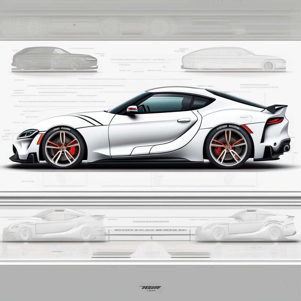 Lexica - A car with the police Lightbar [Toyota Supra, 335 horsepower ...