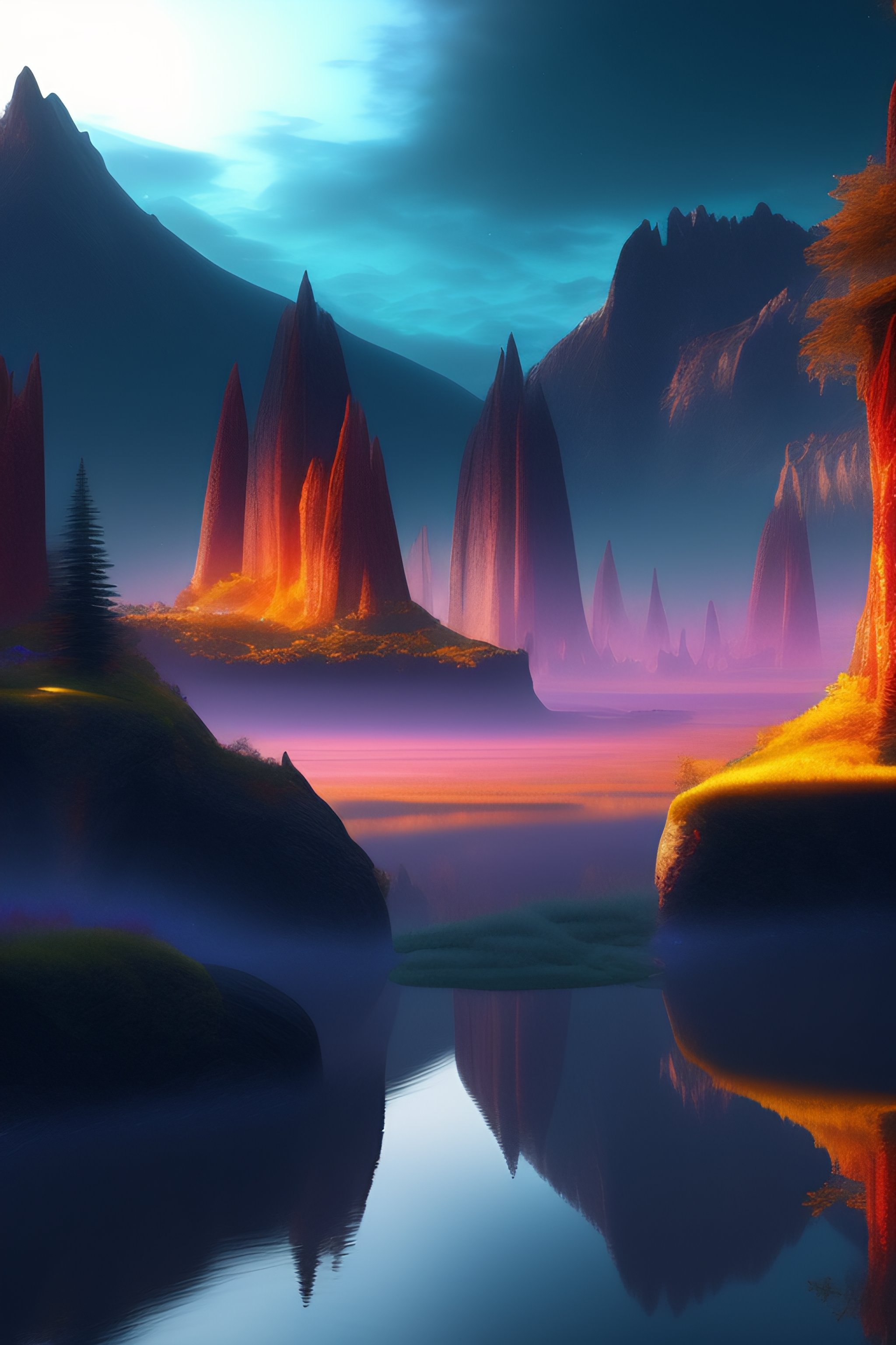 Lexica - Generate a digital image of a unique and magical setting using ...