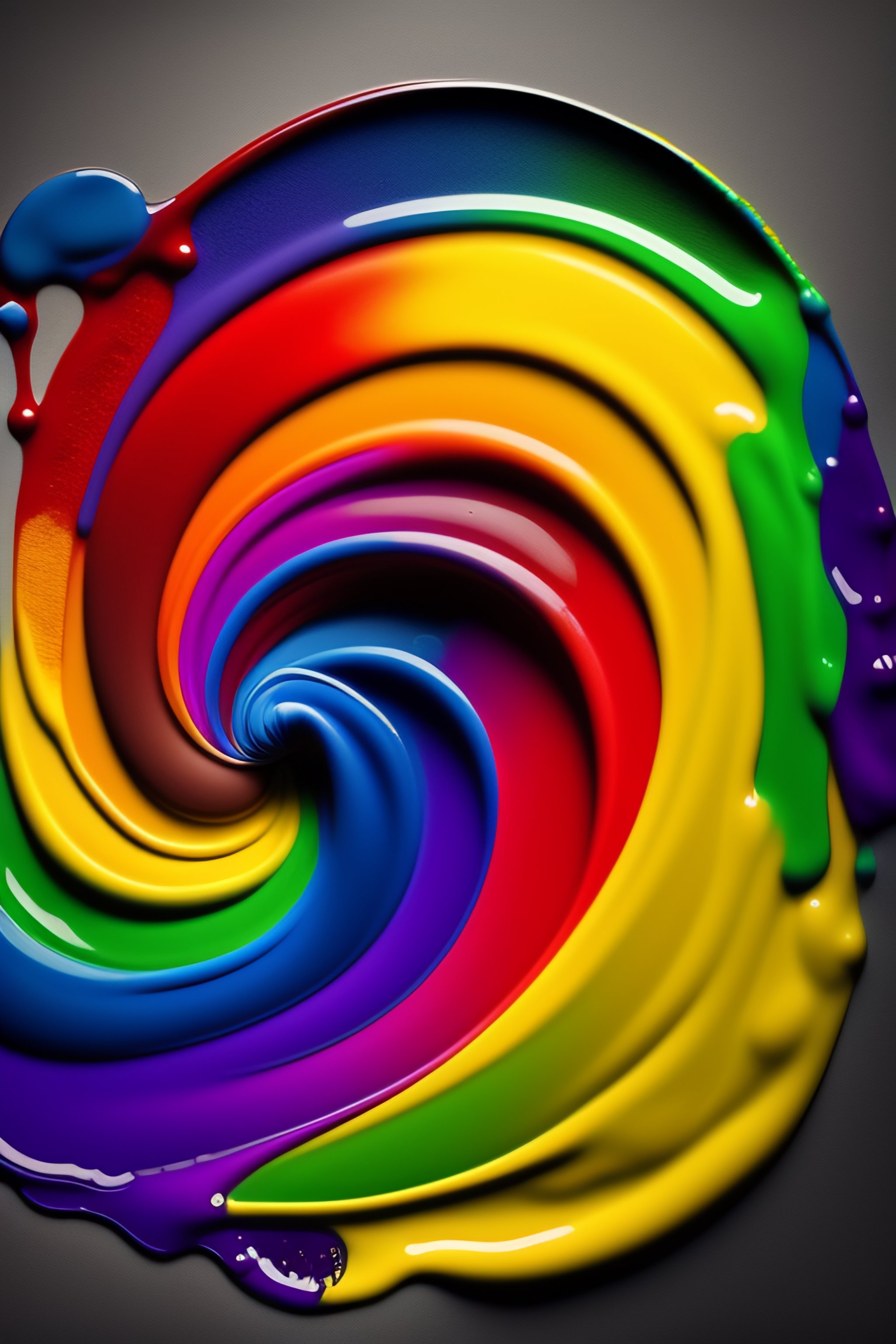 Lexica - A large trait of paint with the lgbt colors made by a large brush