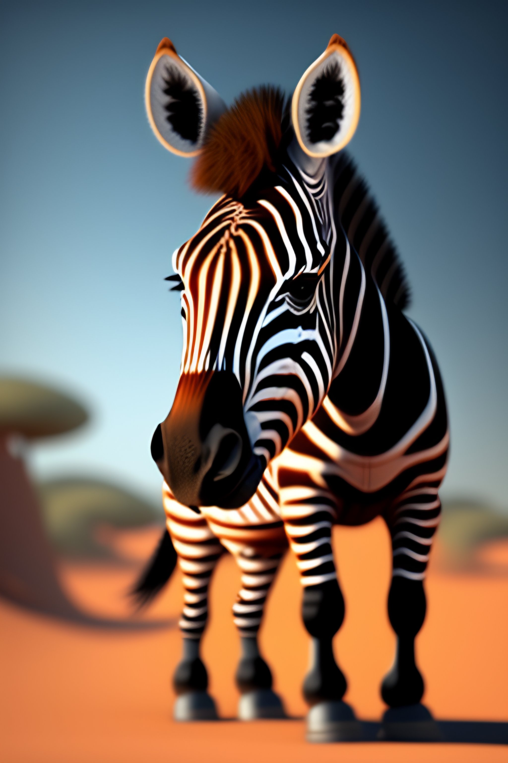 Lexica - Zebra pixar cute hd 4k realistic 3d
