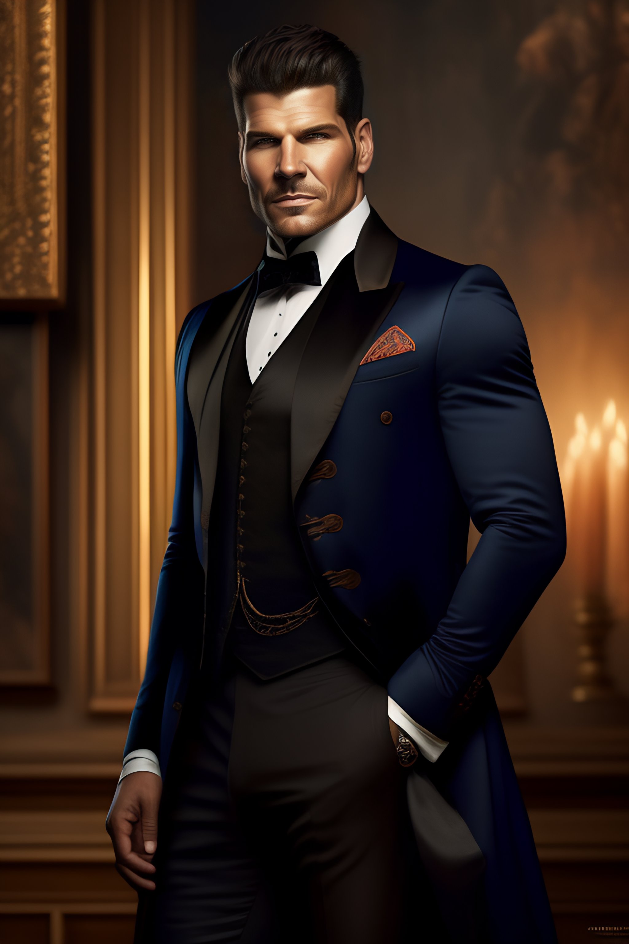 Lexica - David boreanaz the actor official portrait of a victorian ...