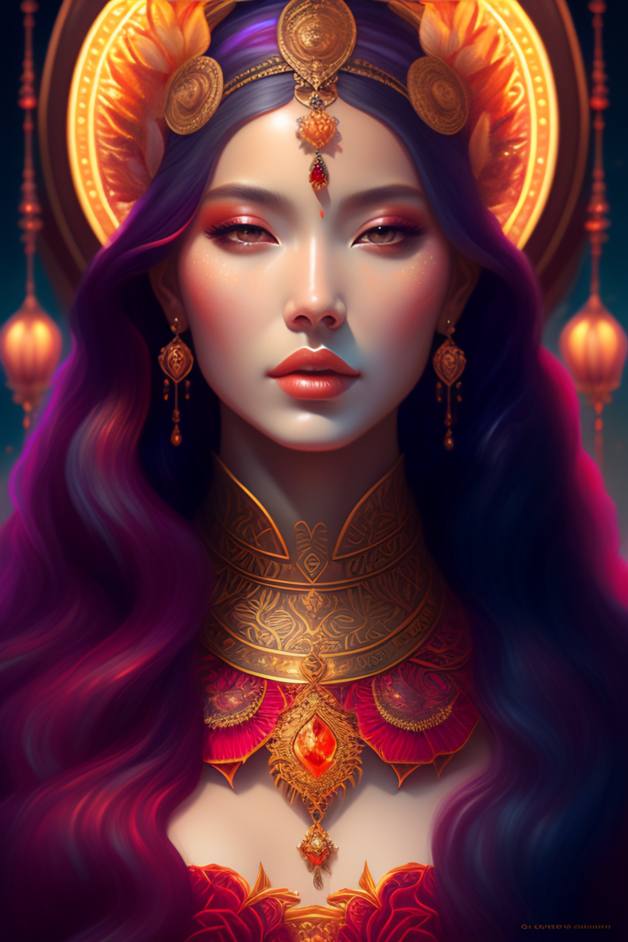 Lexica - Goddess Persephone concept art portrait by Casey Weldon, Olga ...