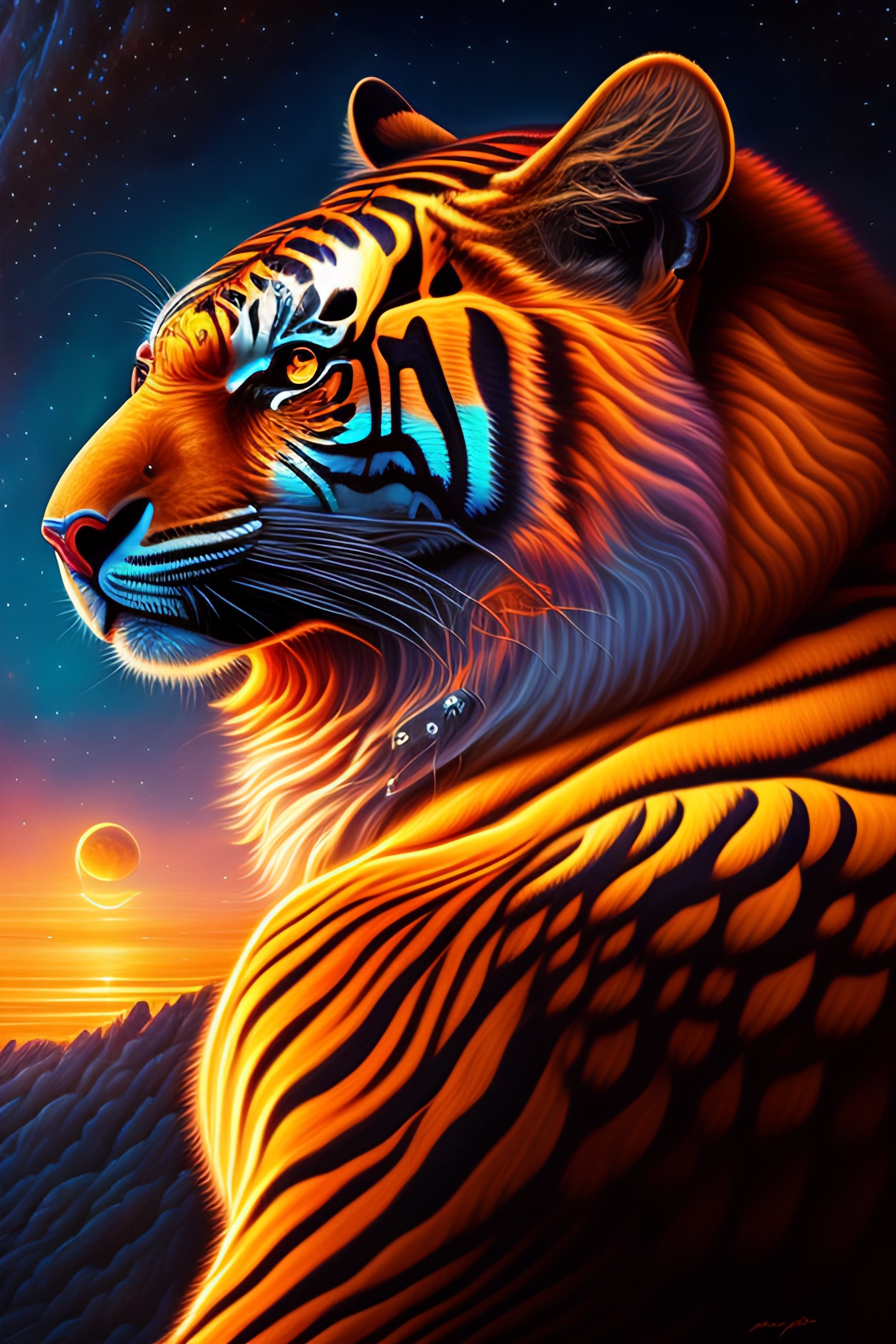 Lexica - Eagle in a tiger body, extremely detailed painting, beautiful ...
