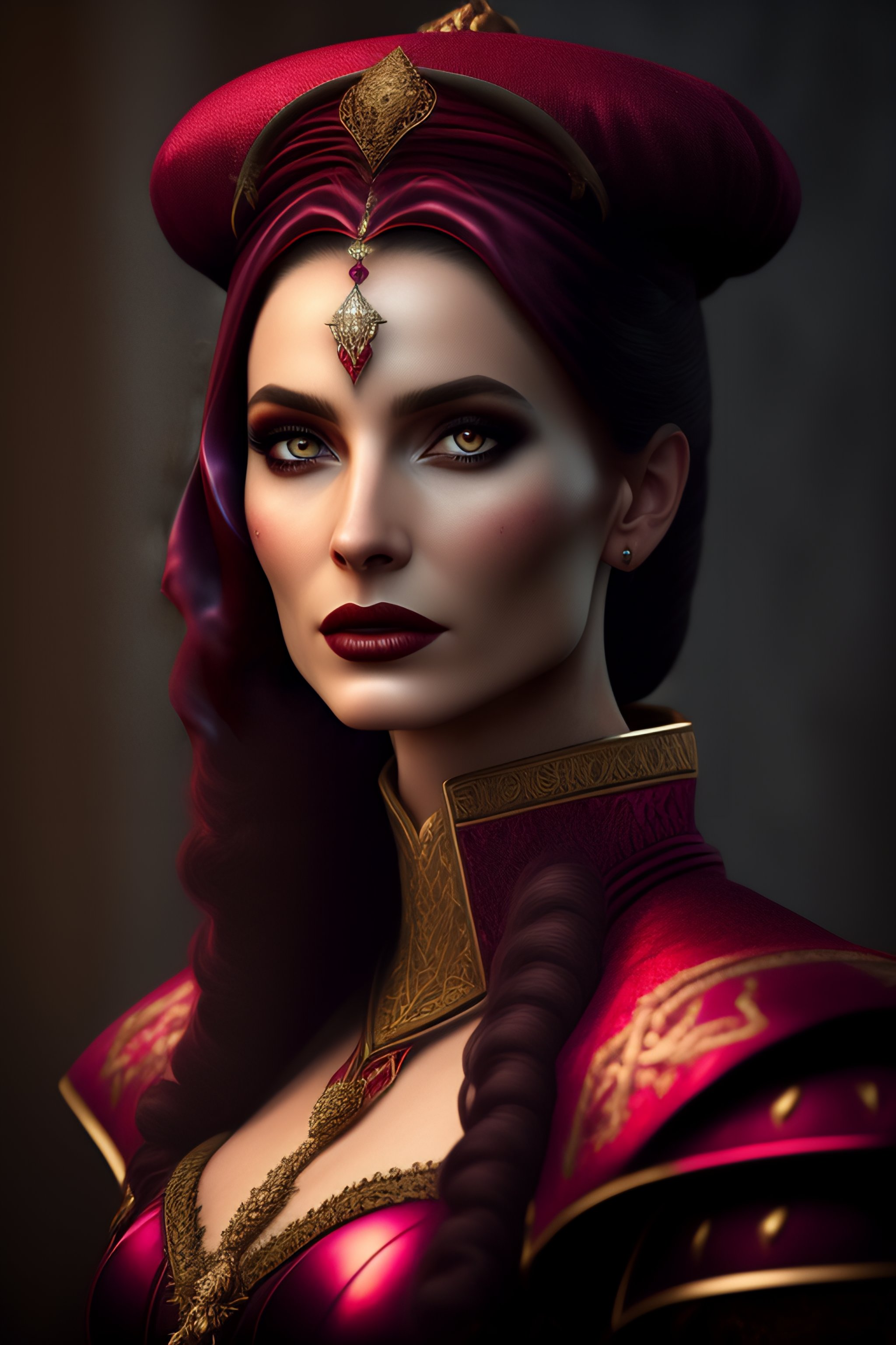 Lexica - Dark Armored ,Elizabeth Bathory, vampire, 4k, realistic
