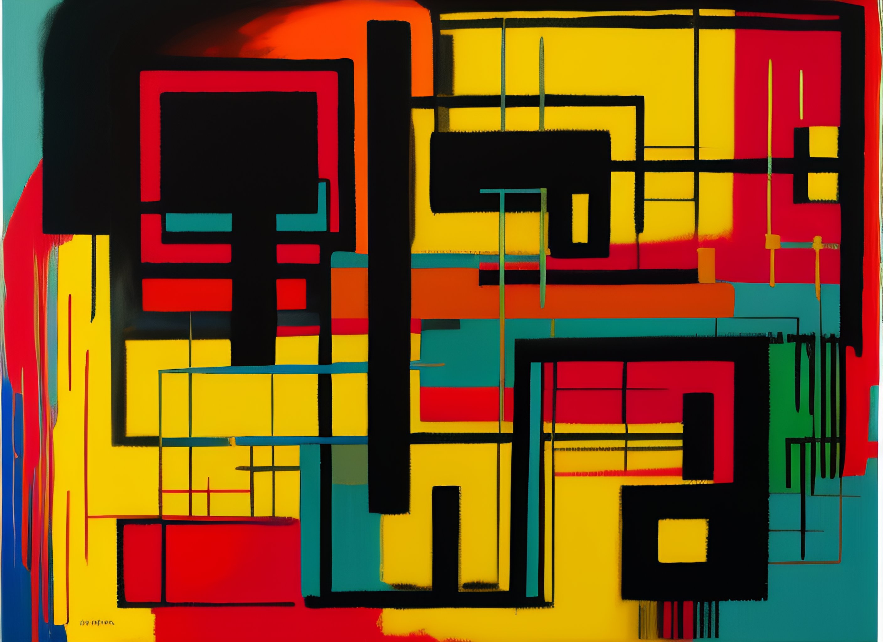 Lexica - Stylized abstract art of modern jazz band , , painting by ...