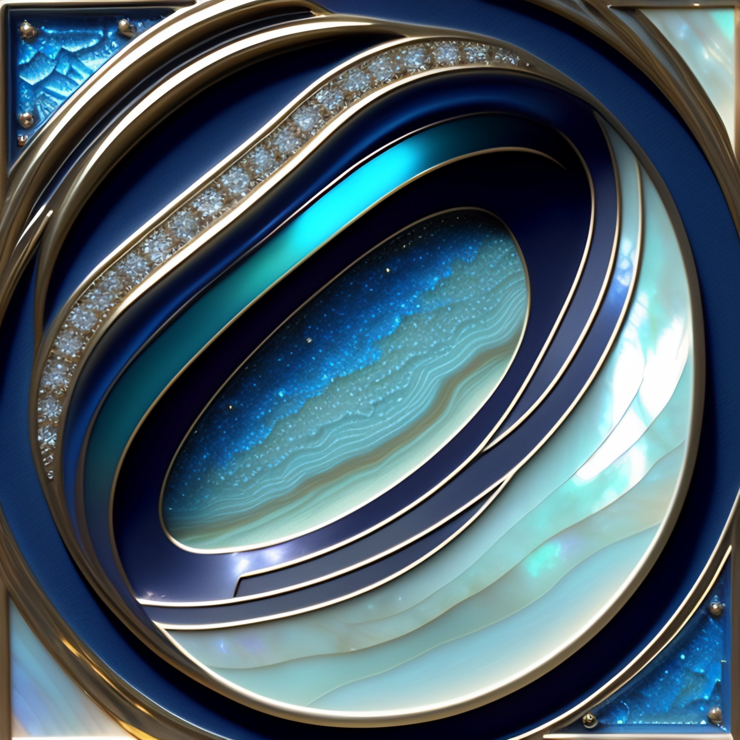 Lexica - Single mother-of-pearl inlay texture, Iridescent, blues, pale ...