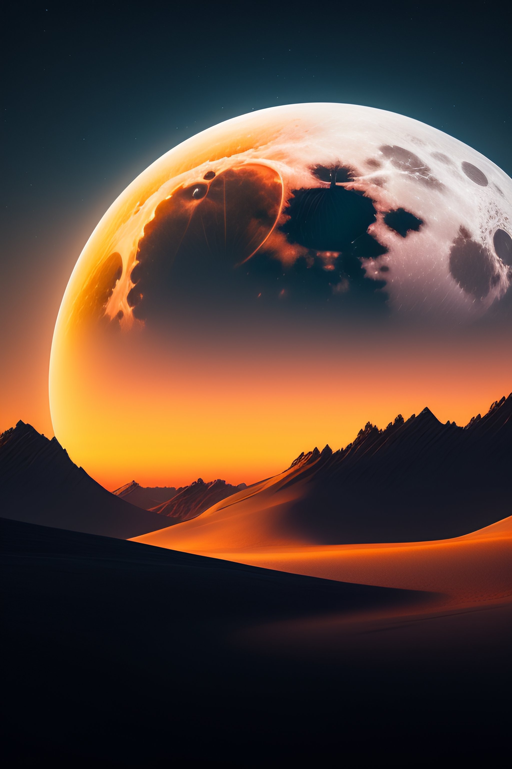 Lexica - Moon/cinematic shot/4k