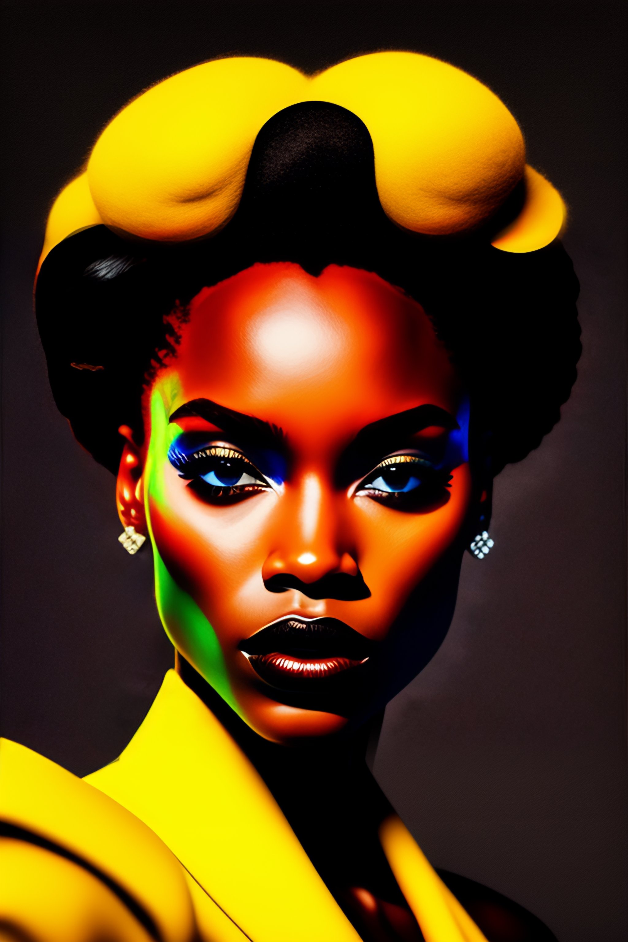 Lexica - Pop art, hyper-black female model in the streets of new-york ...