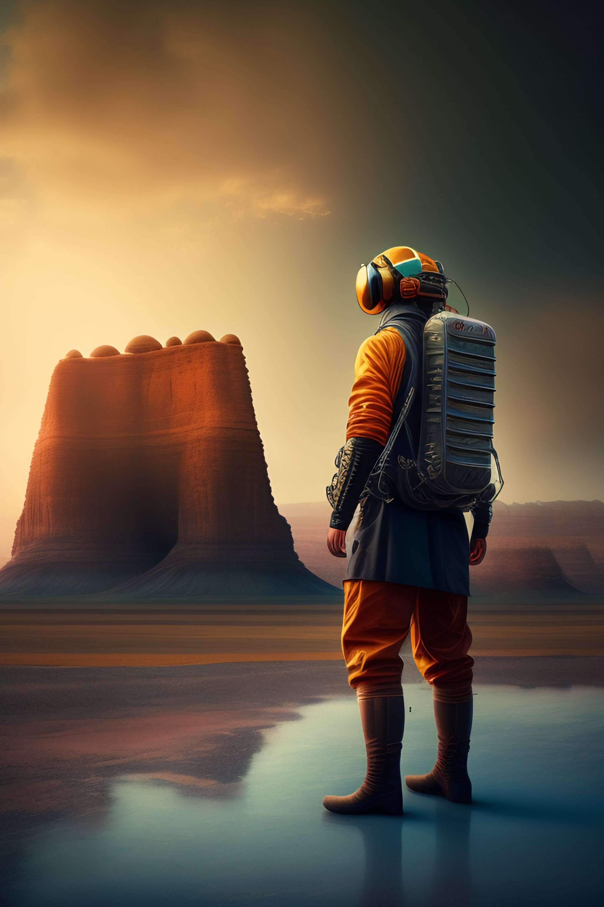 Lexica - A human being with 8 legs