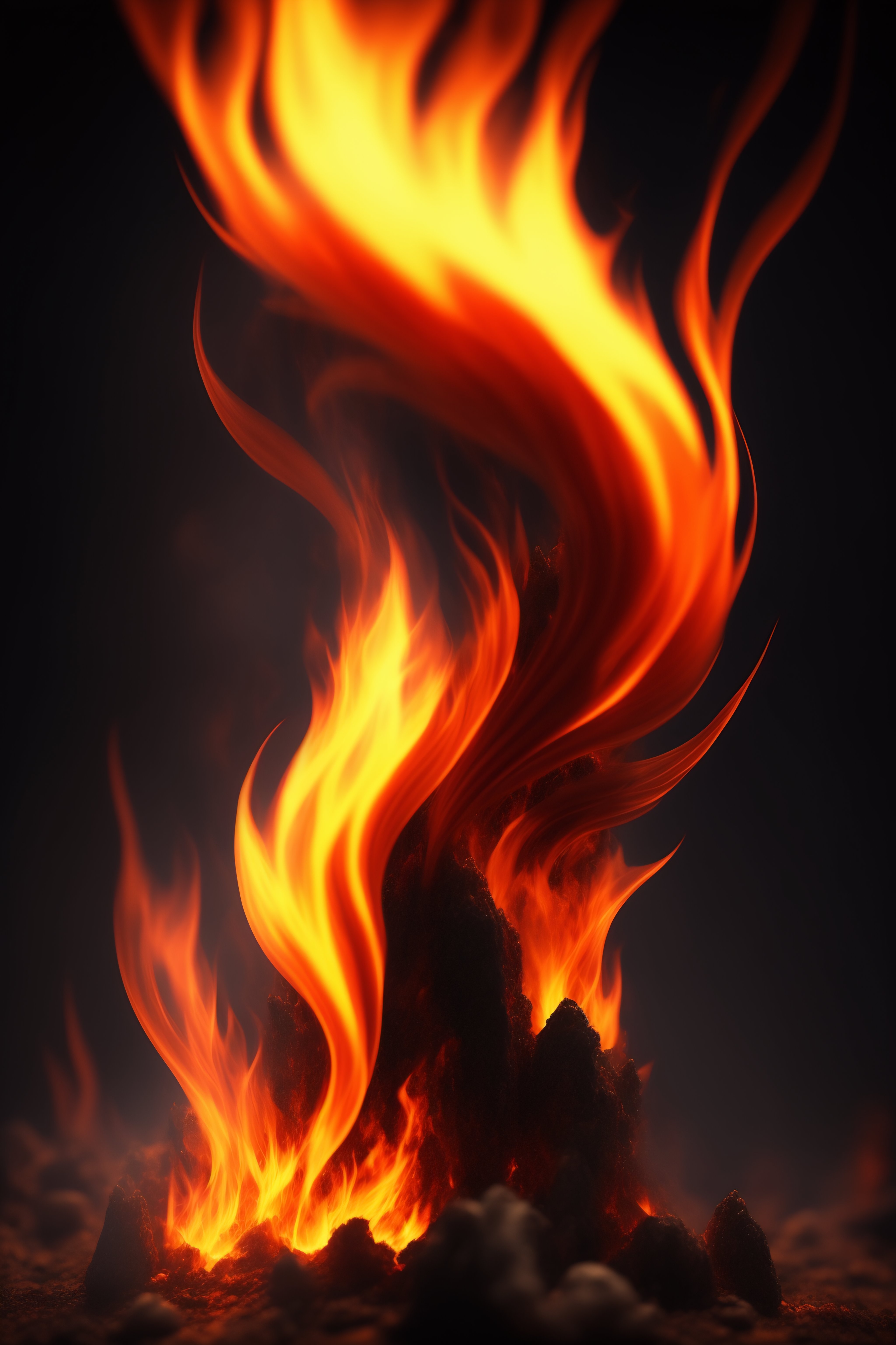 Lexica - Fire elemental, flame, fire, detailed, ultra-realistic ...