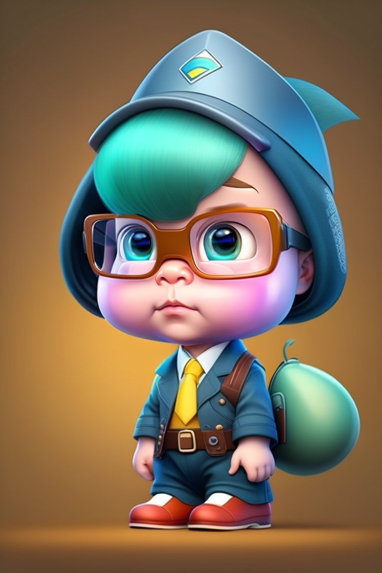 Lexica - Smart baby , cartoon ,porfile picture