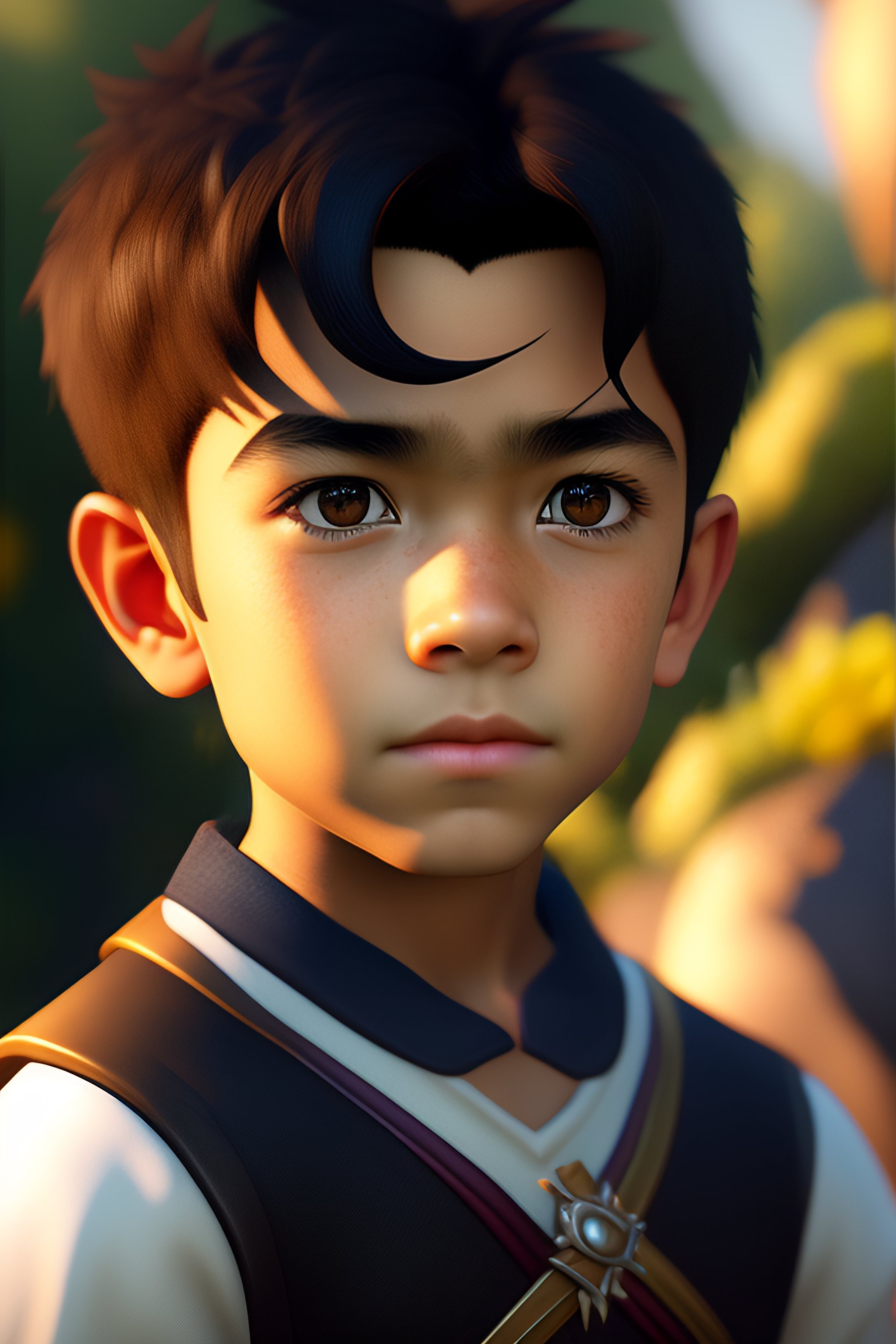 Lexica - An epic fantasy comic book style portrait painting of a young ...