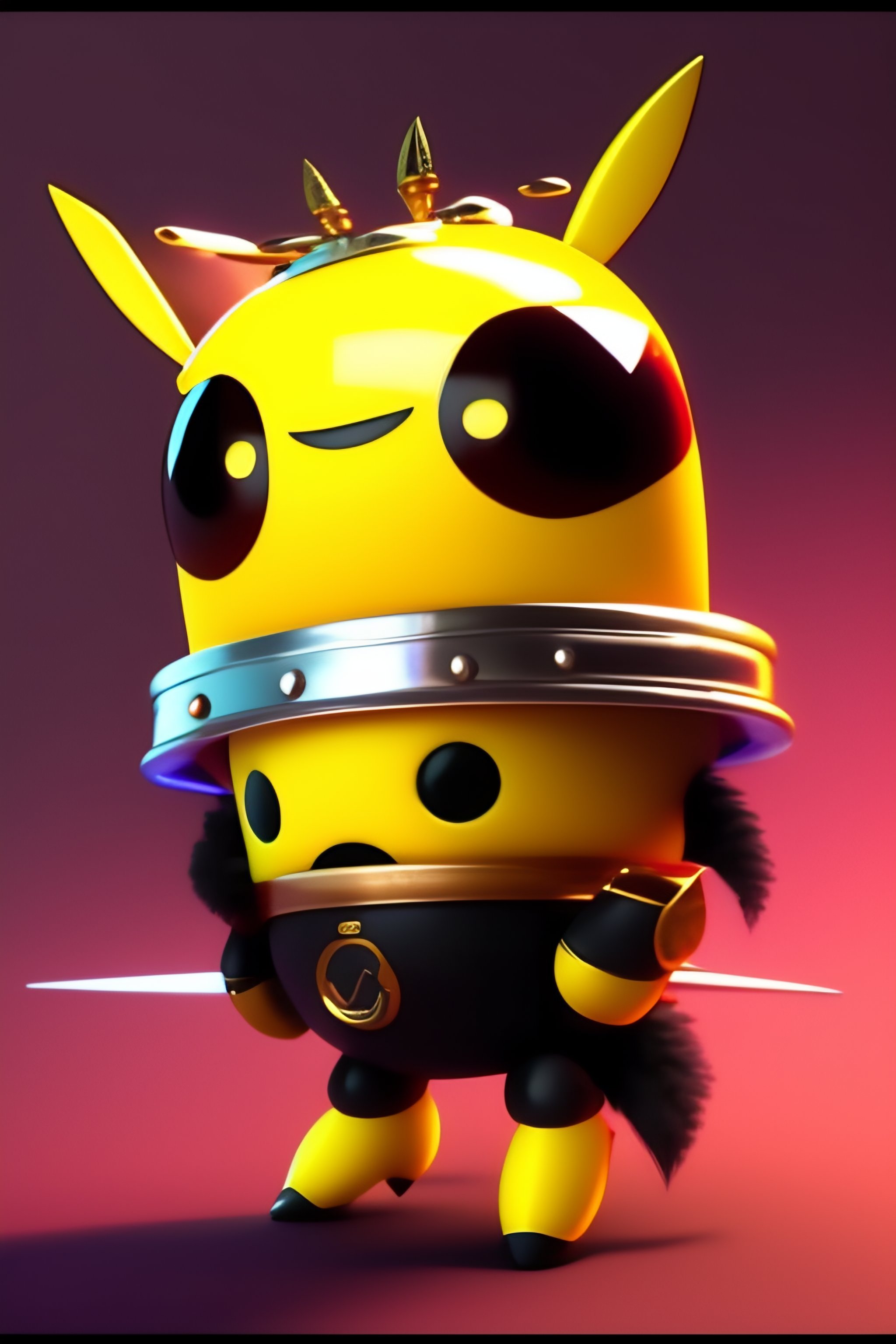 Lexica - Cartoon bee knight looks like pokemon with a cup of coffee and ...