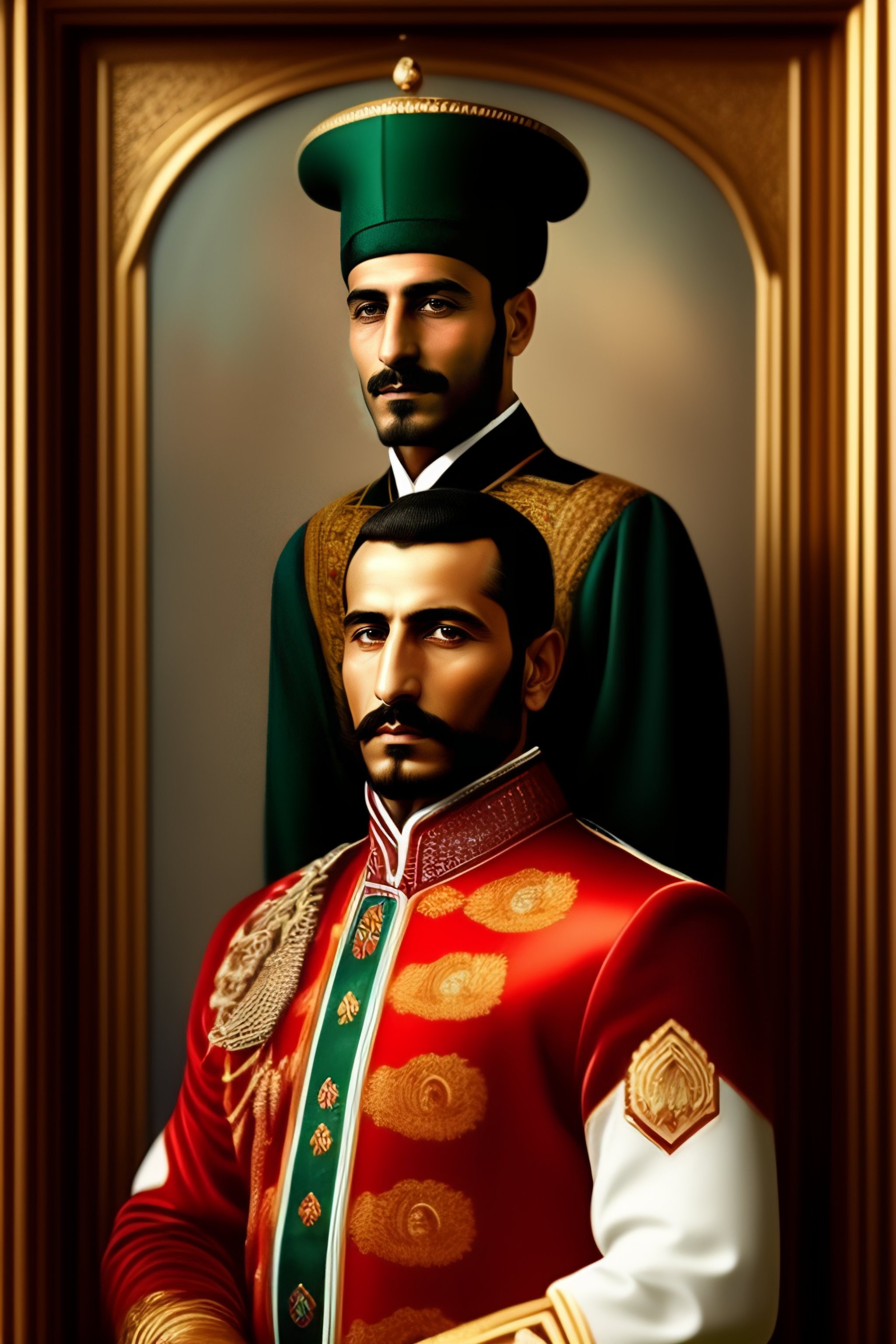 Lexica - Portrait of an ottoman Sultan with a turkish soccer uniform