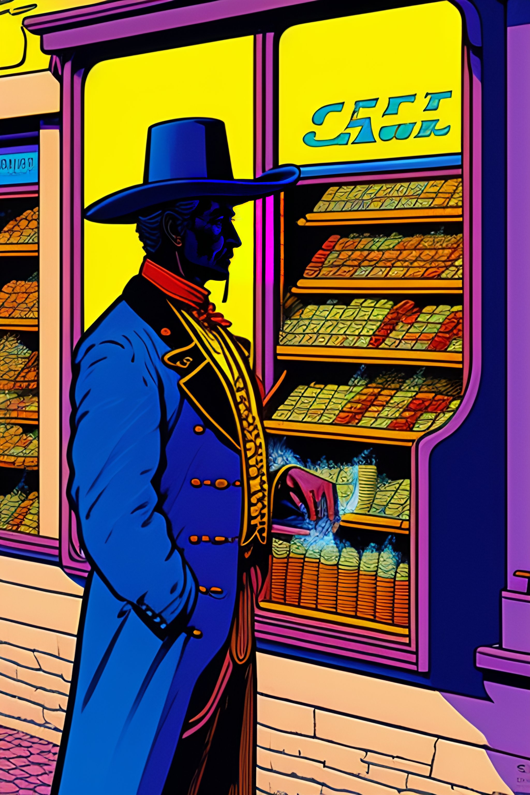 Lexica - Flat simple line comic book art in the style of Jean Giraud ...