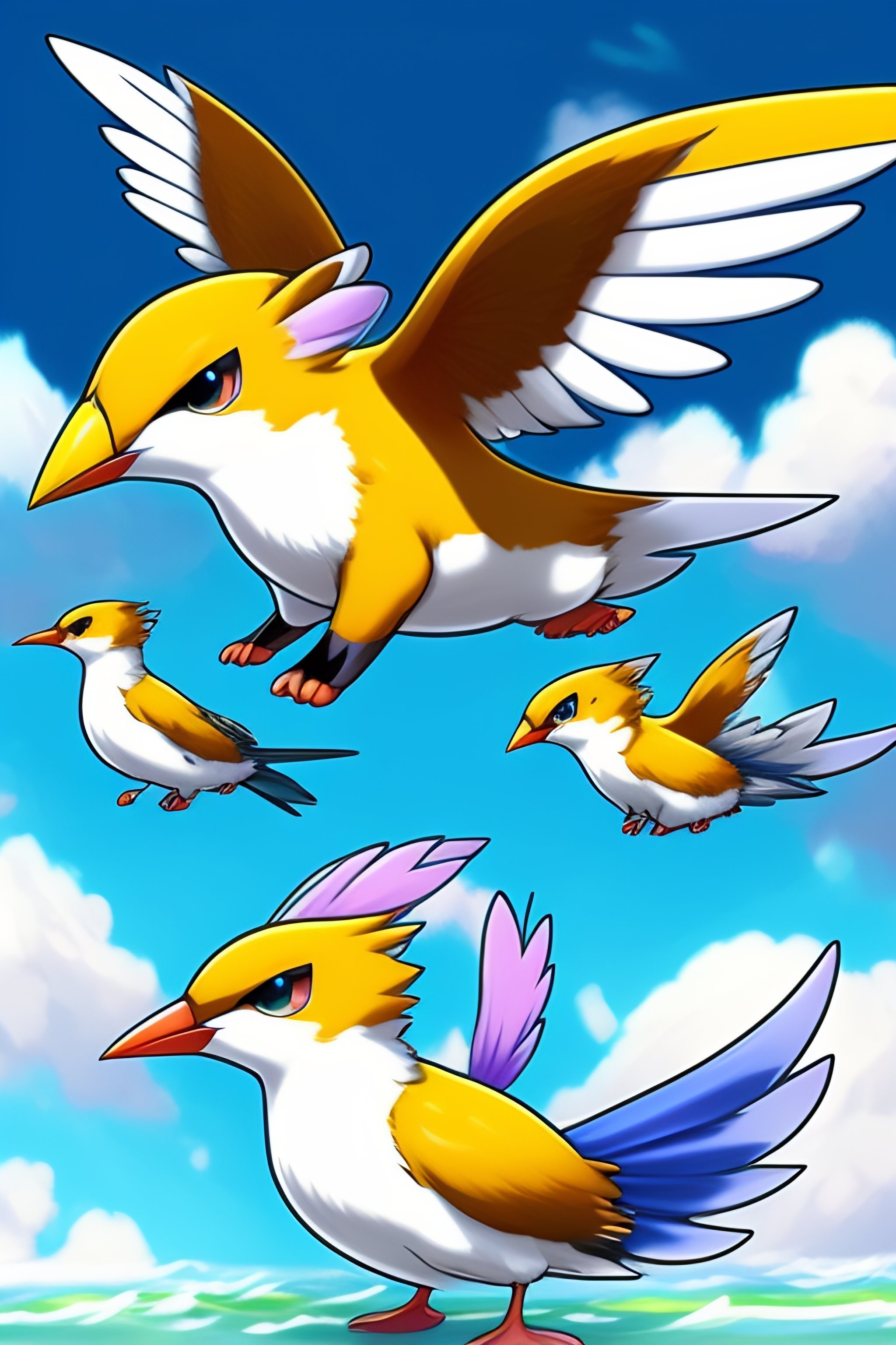 Lexica - Flying type Pokemon based on a tern, first stage Pokemon ...