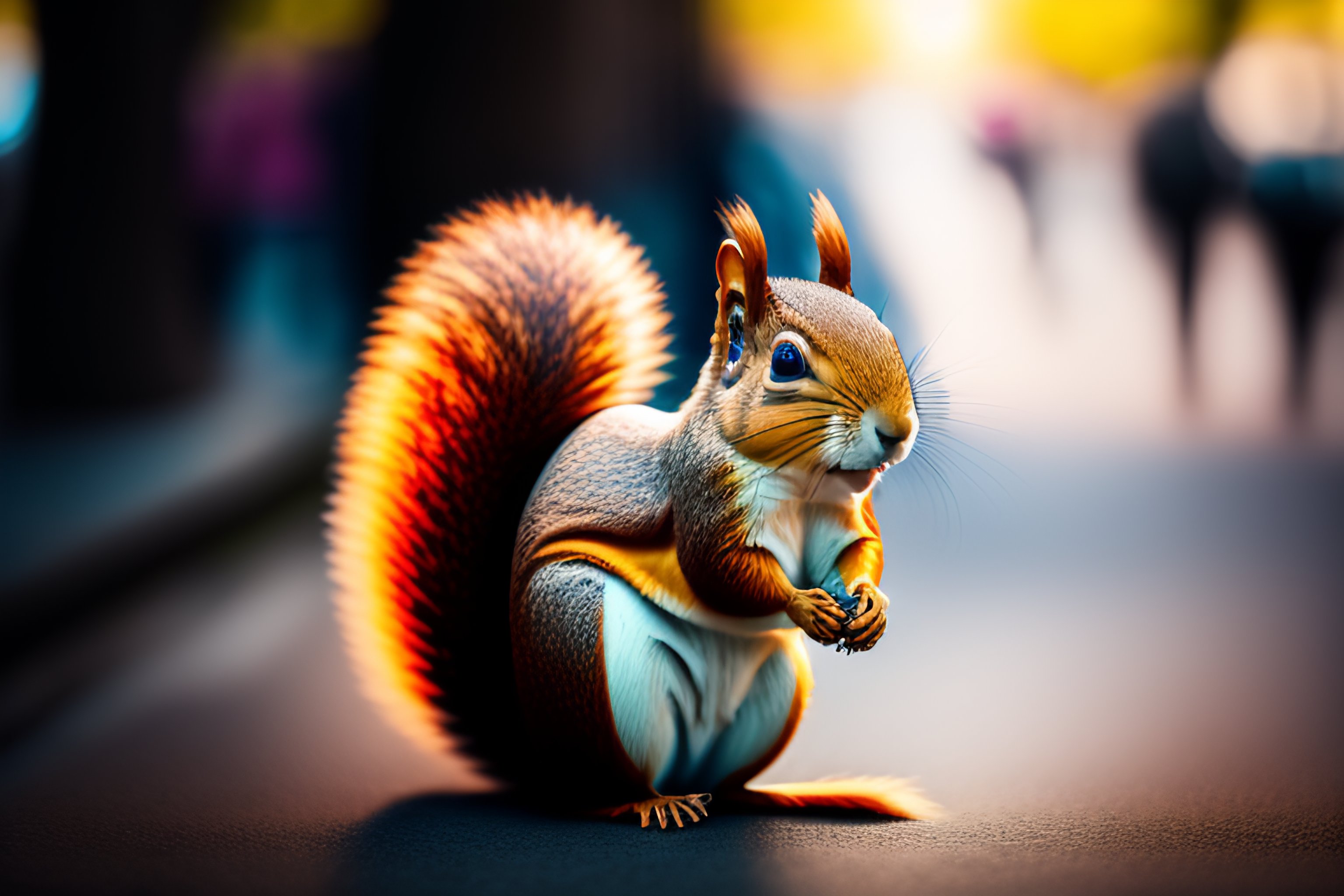 Lexica - A squirrel in the streets of paris, photo, photography, dslr ...