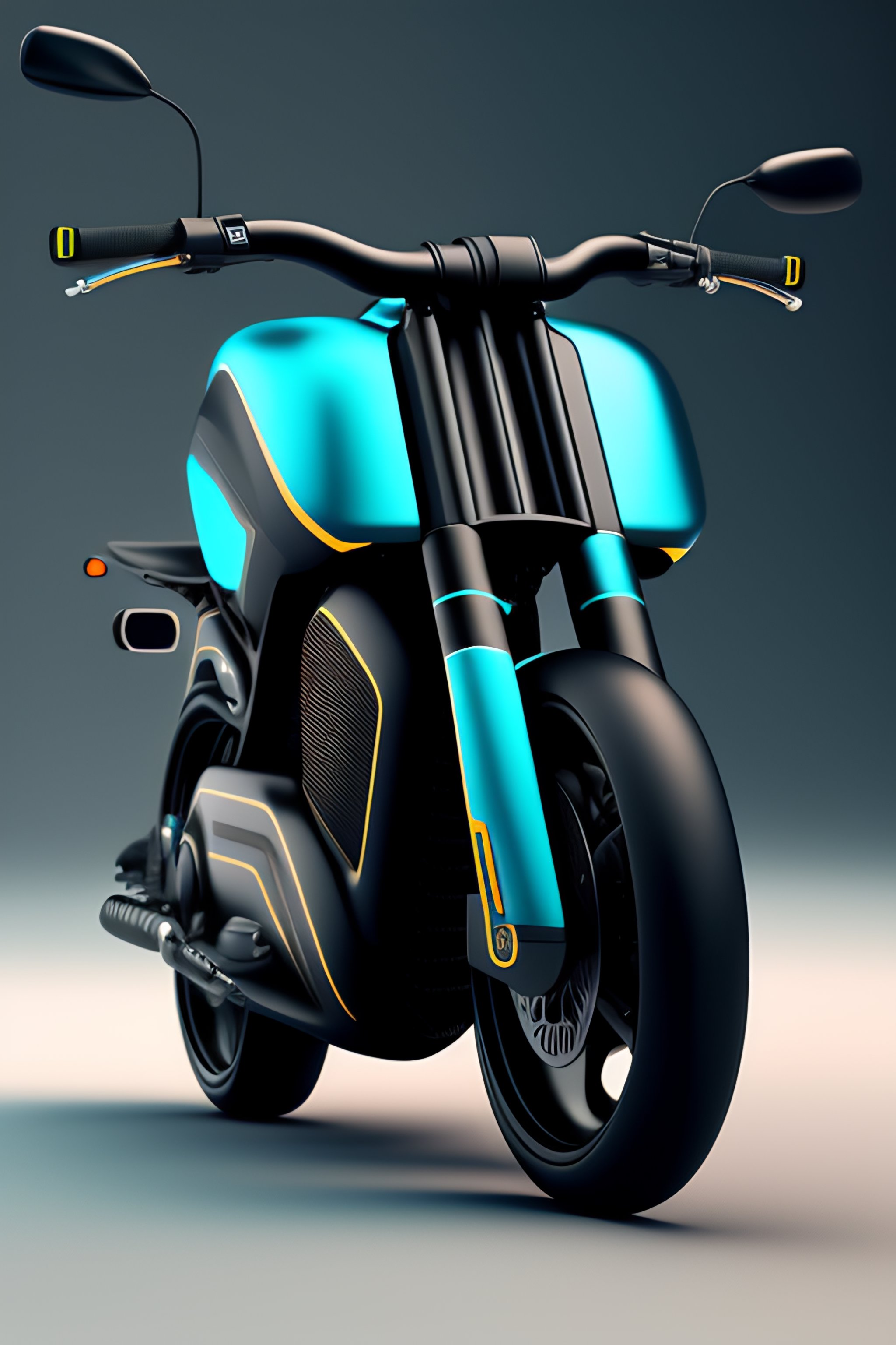 Lexica - Designed by Engineering. futuristic design motorbike, black ...