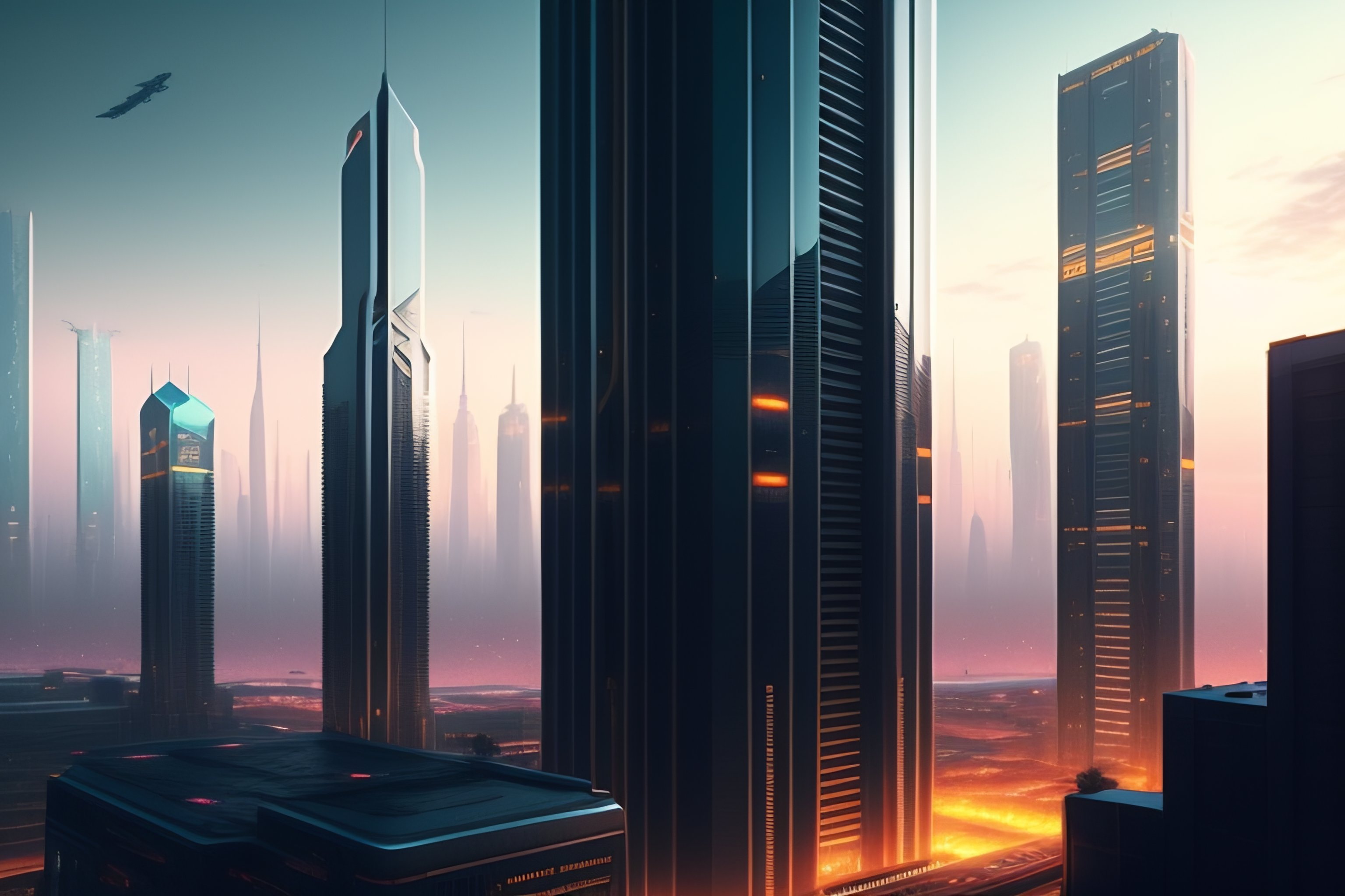 Lexica - City, realistic, cyberpunk