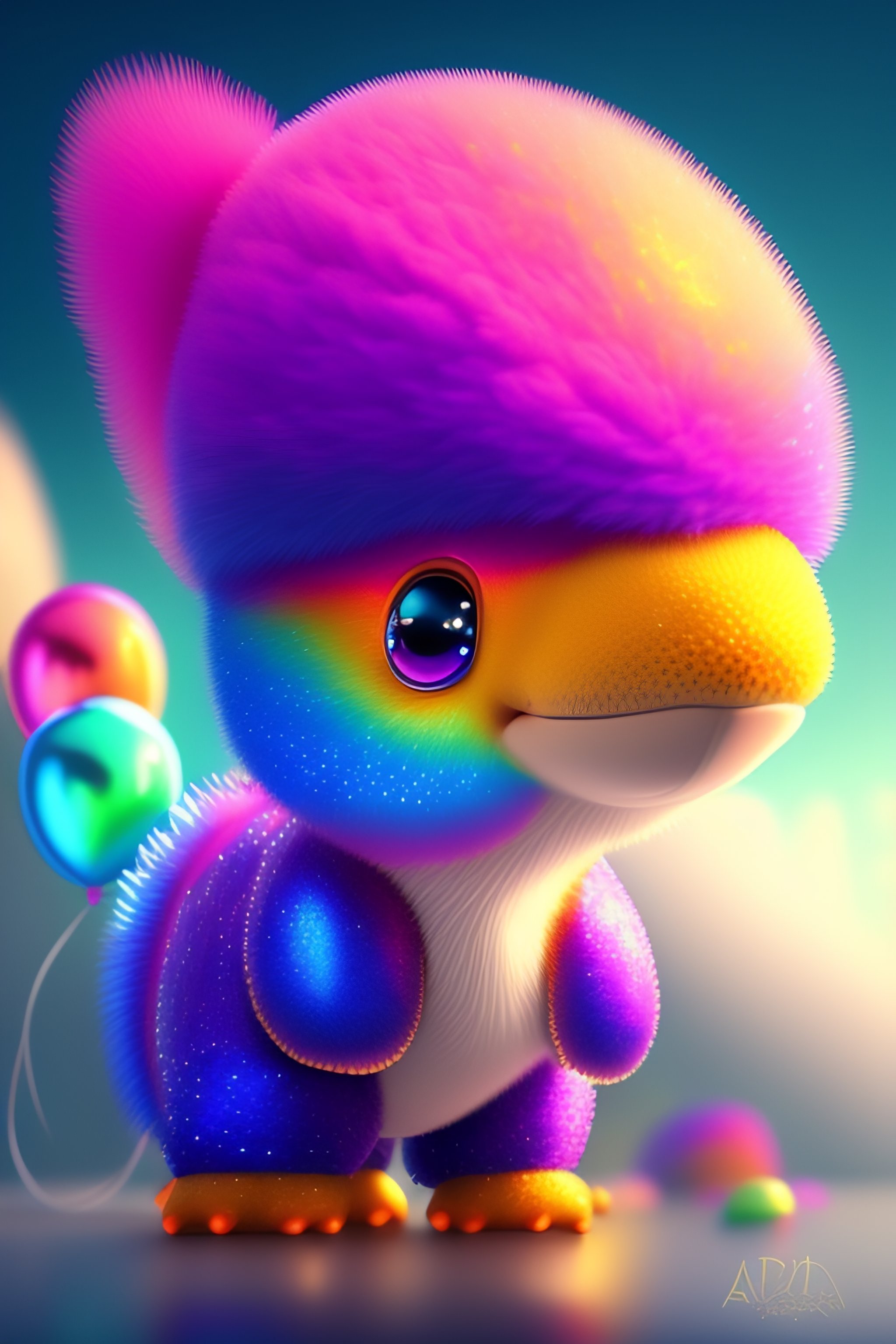 Lexica - CUTE AND ADORABLE CARTOON FLUFFY dinosaur, glitter, rainbow ...
